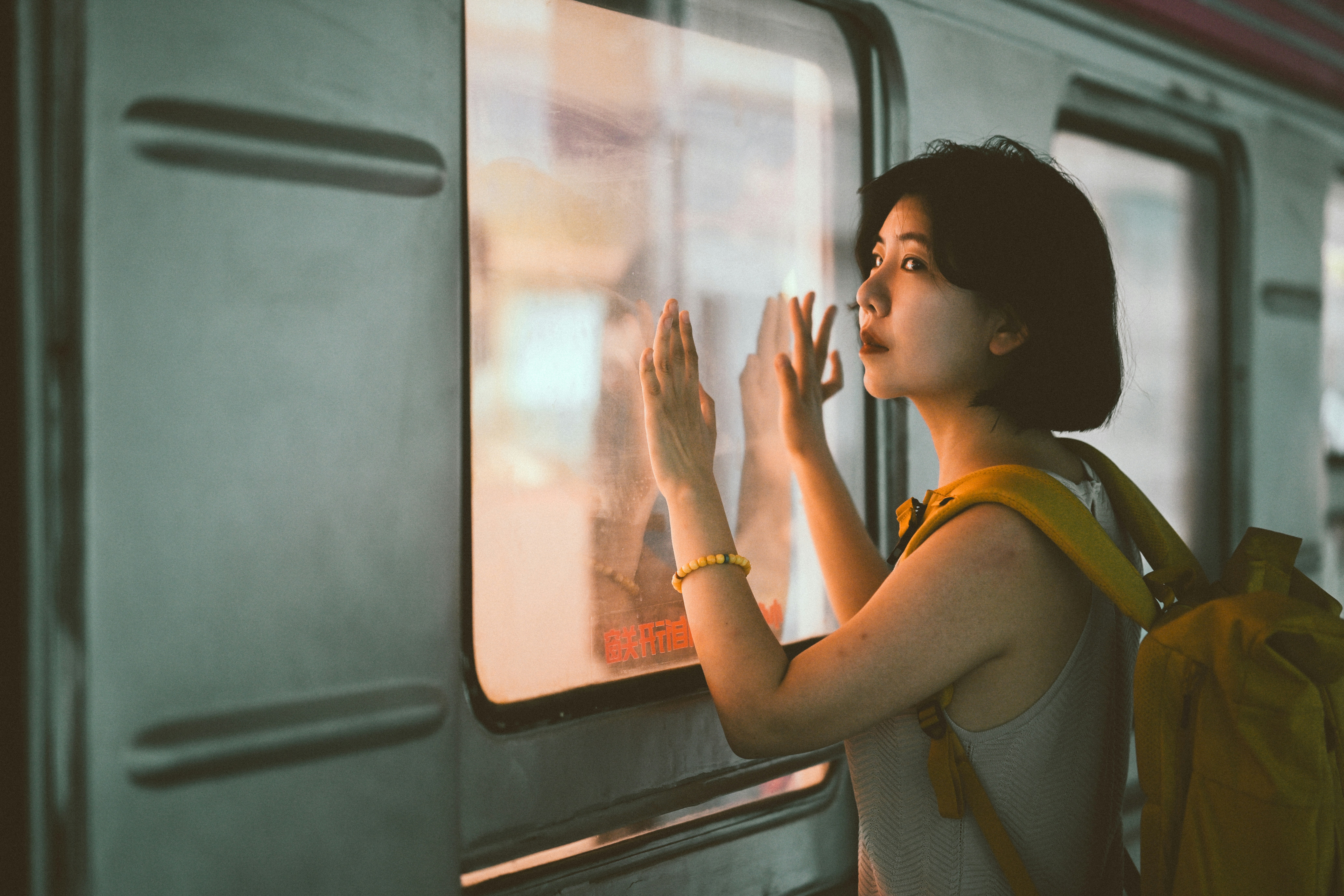 Passenger's Quiet Gaze: A Window Between Worlds