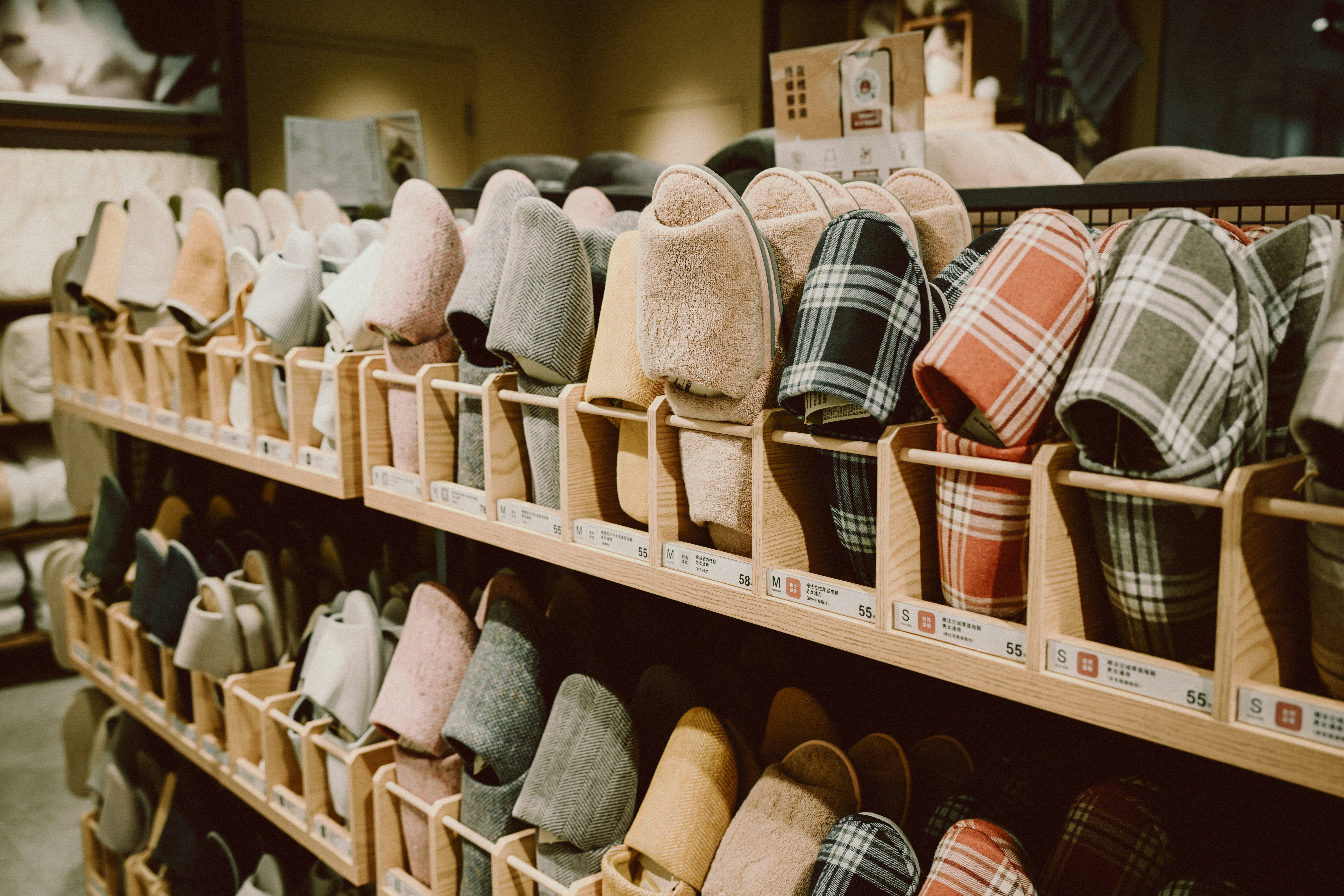 Plaid and Plush: A Cozy Corridor of Slippers