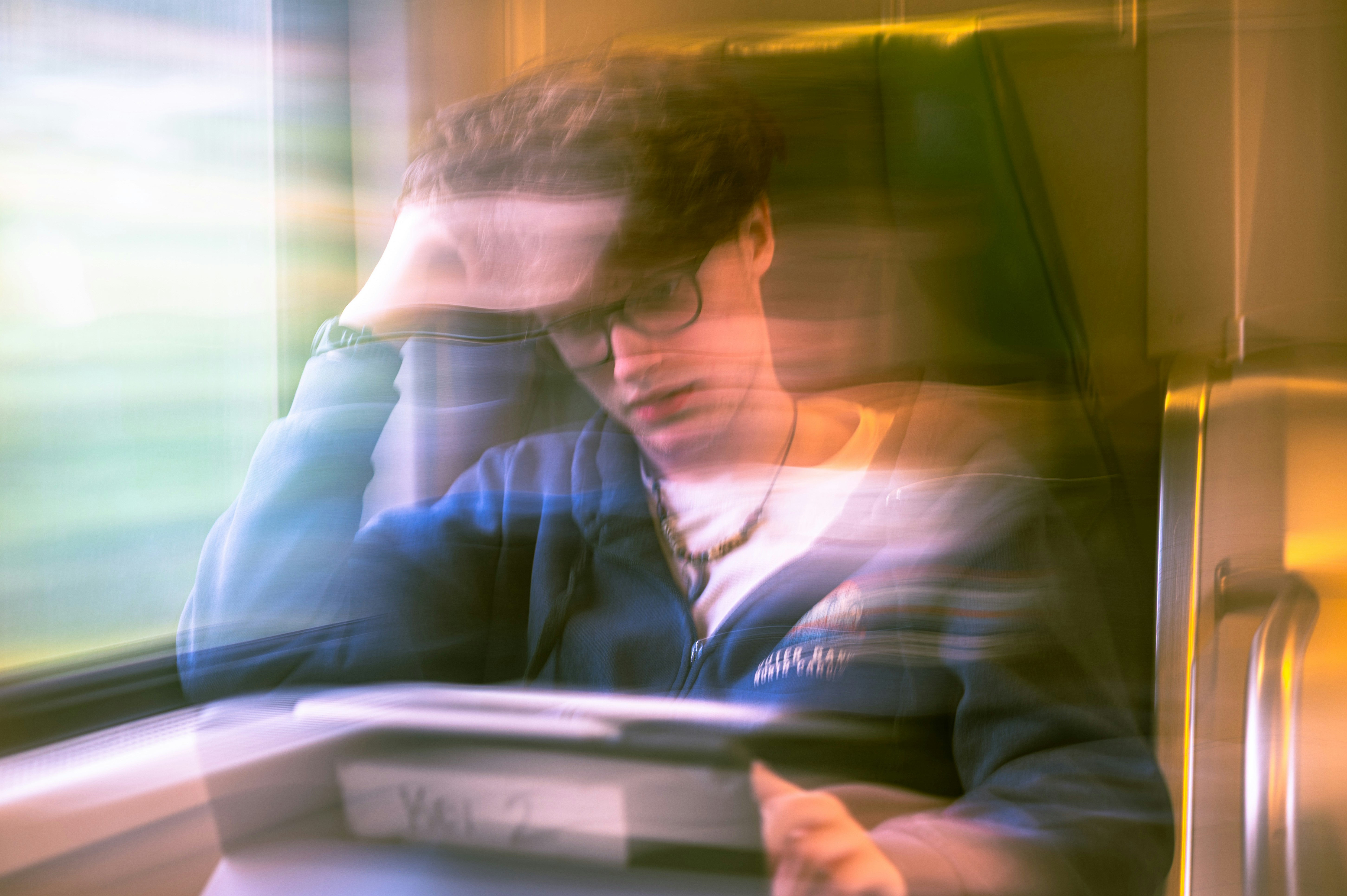 Blurry Quiet Commuter: A Window Seat Reverie