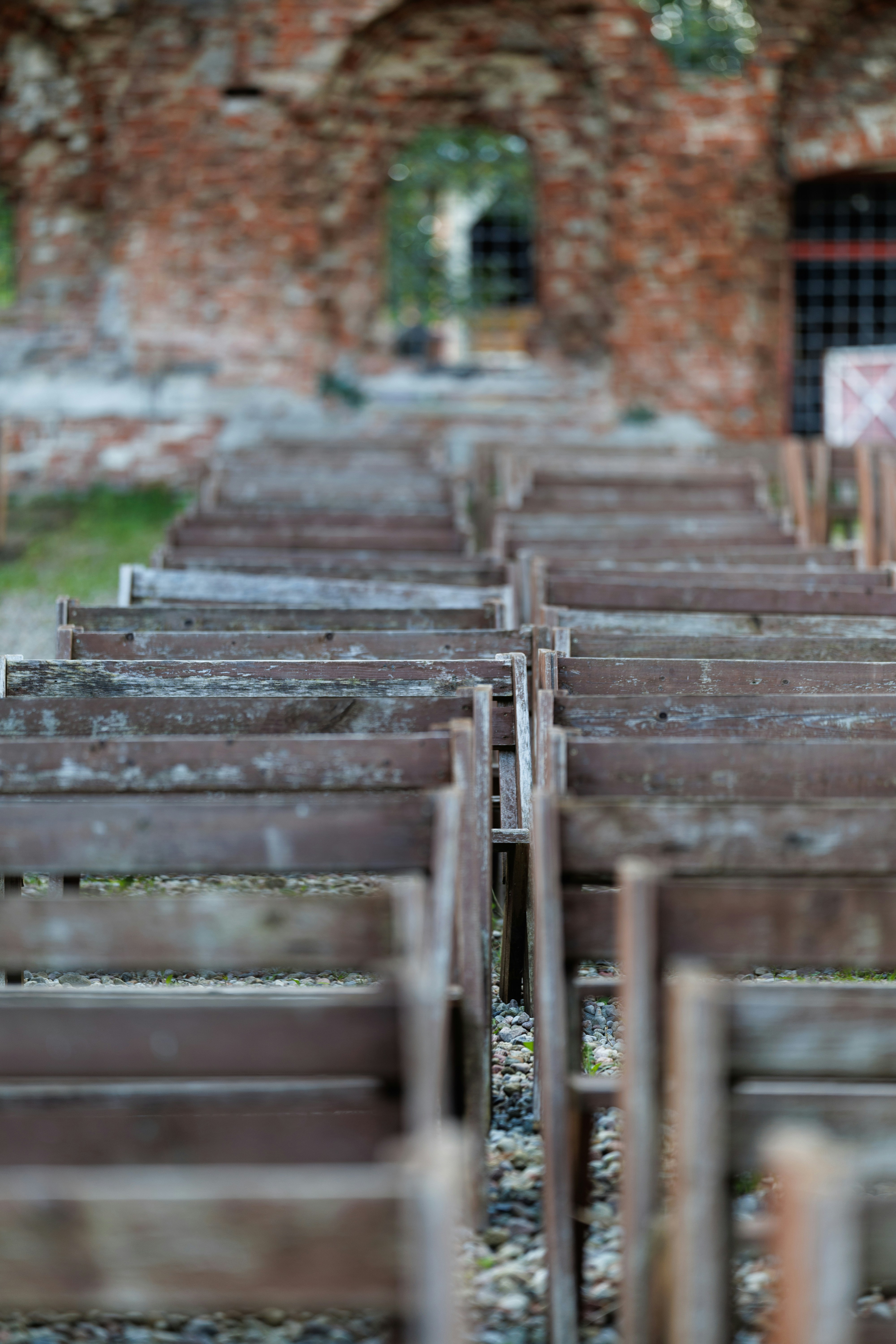 Abandoned Rows: A Quiet Walk Through Weathered Wood and Tile