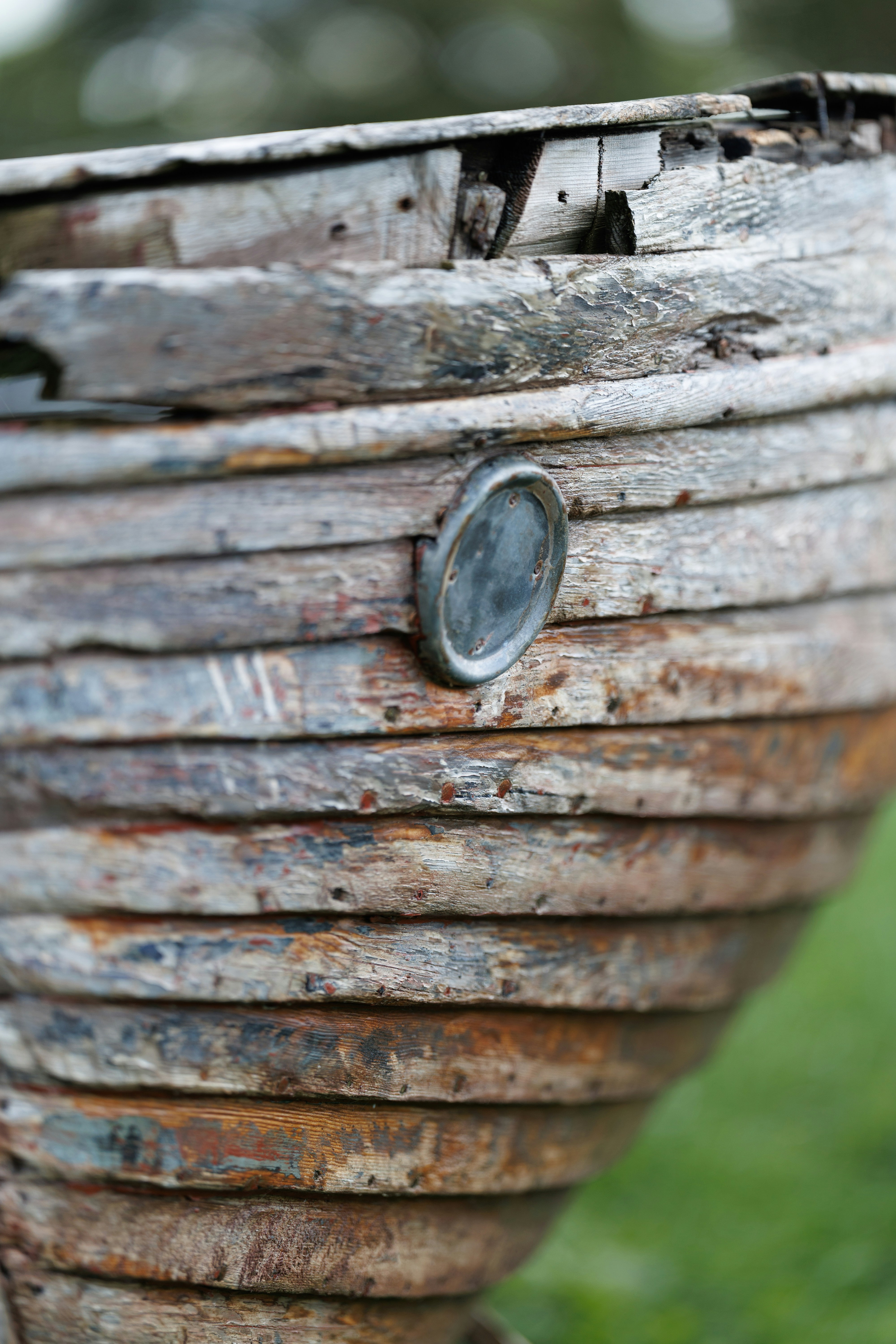 Weathered hull: a century of timber and rust
