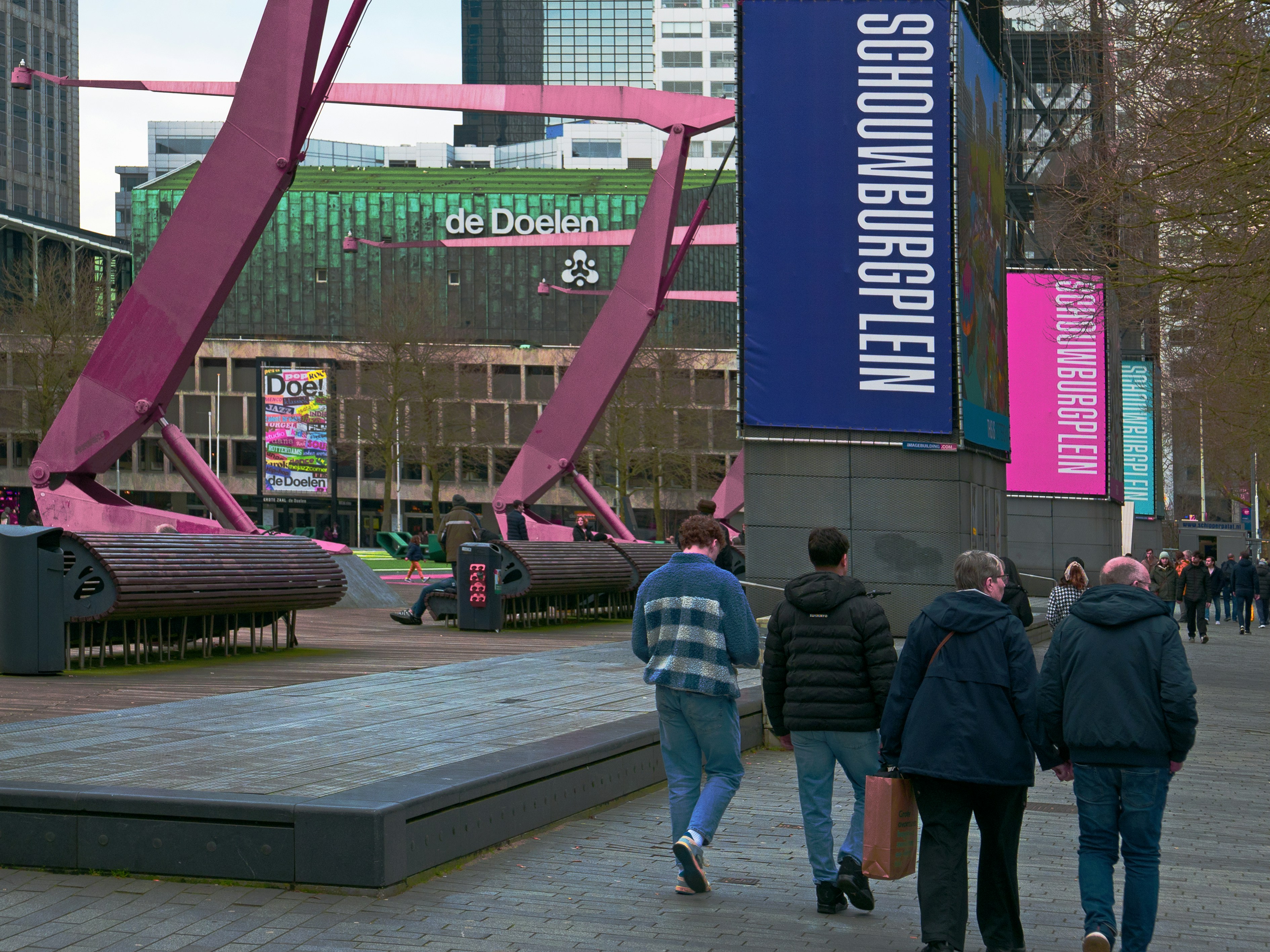 Urban Sculpture Walk: Striding Toward the Neon City
