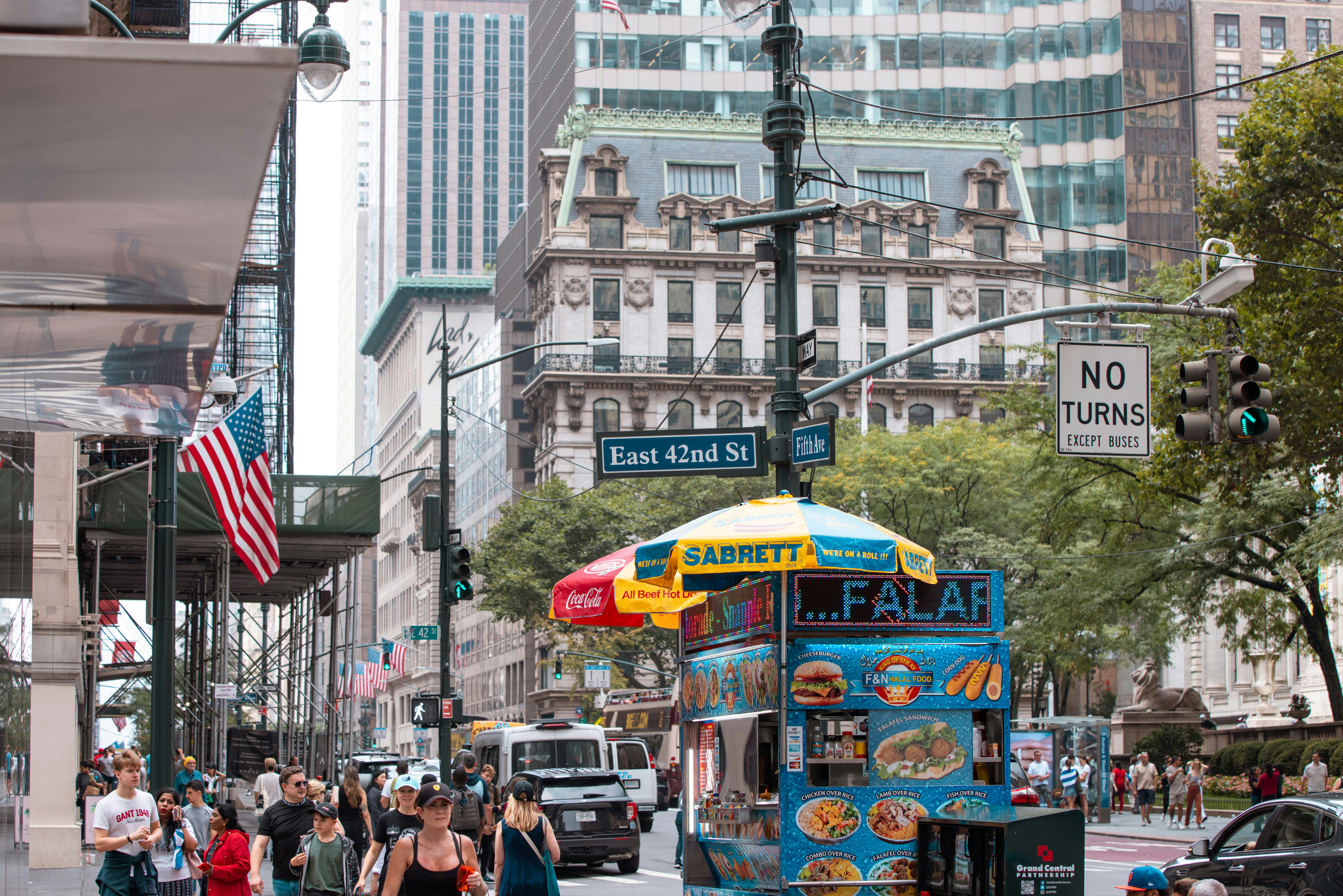City Street Carousel: A Busy Midtown Moment