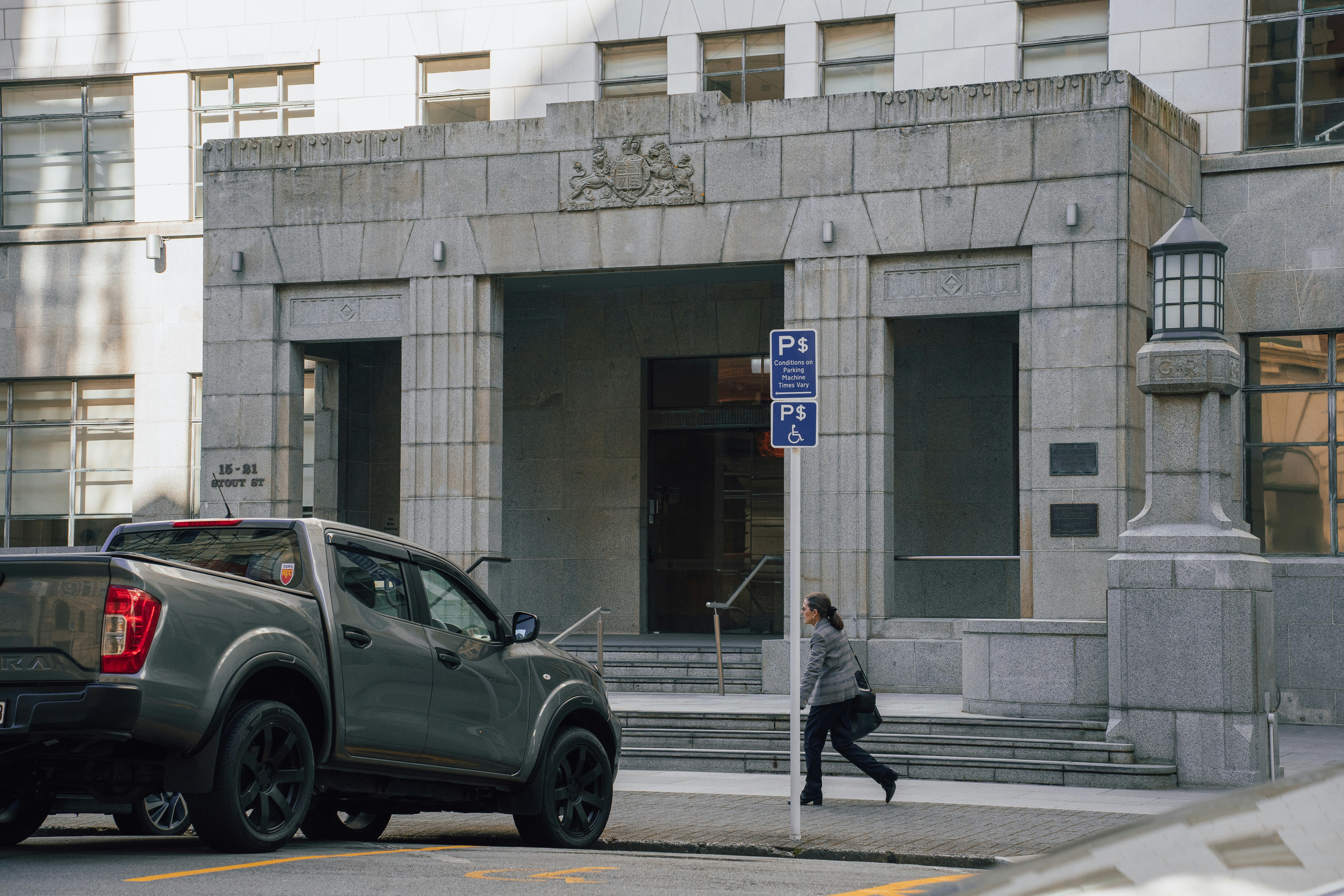 Urban Standoff: A Walk Past the Quiet Facade