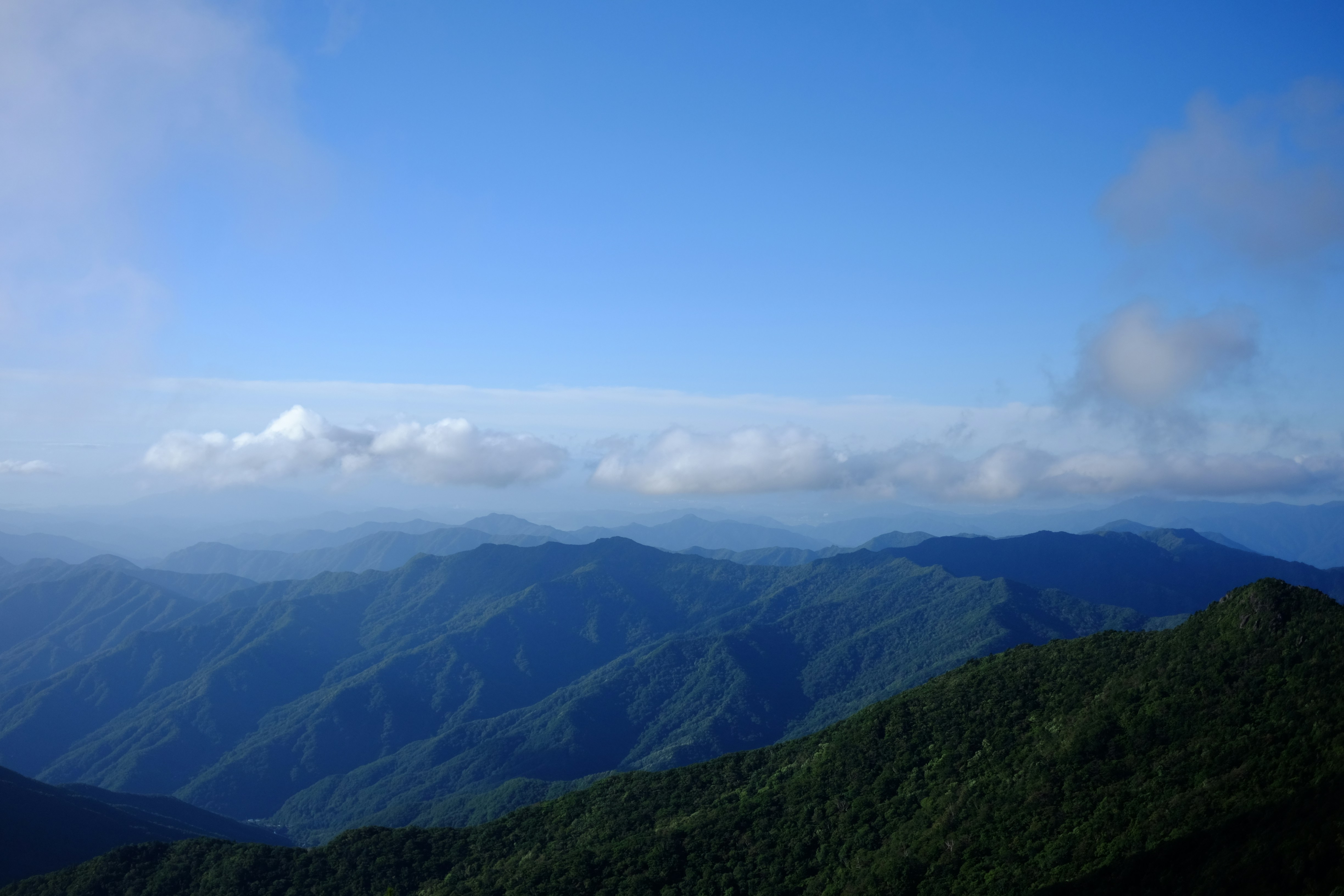 Blue Ridge Veil: A Luminous Ridge Beneath a Quiet Sky