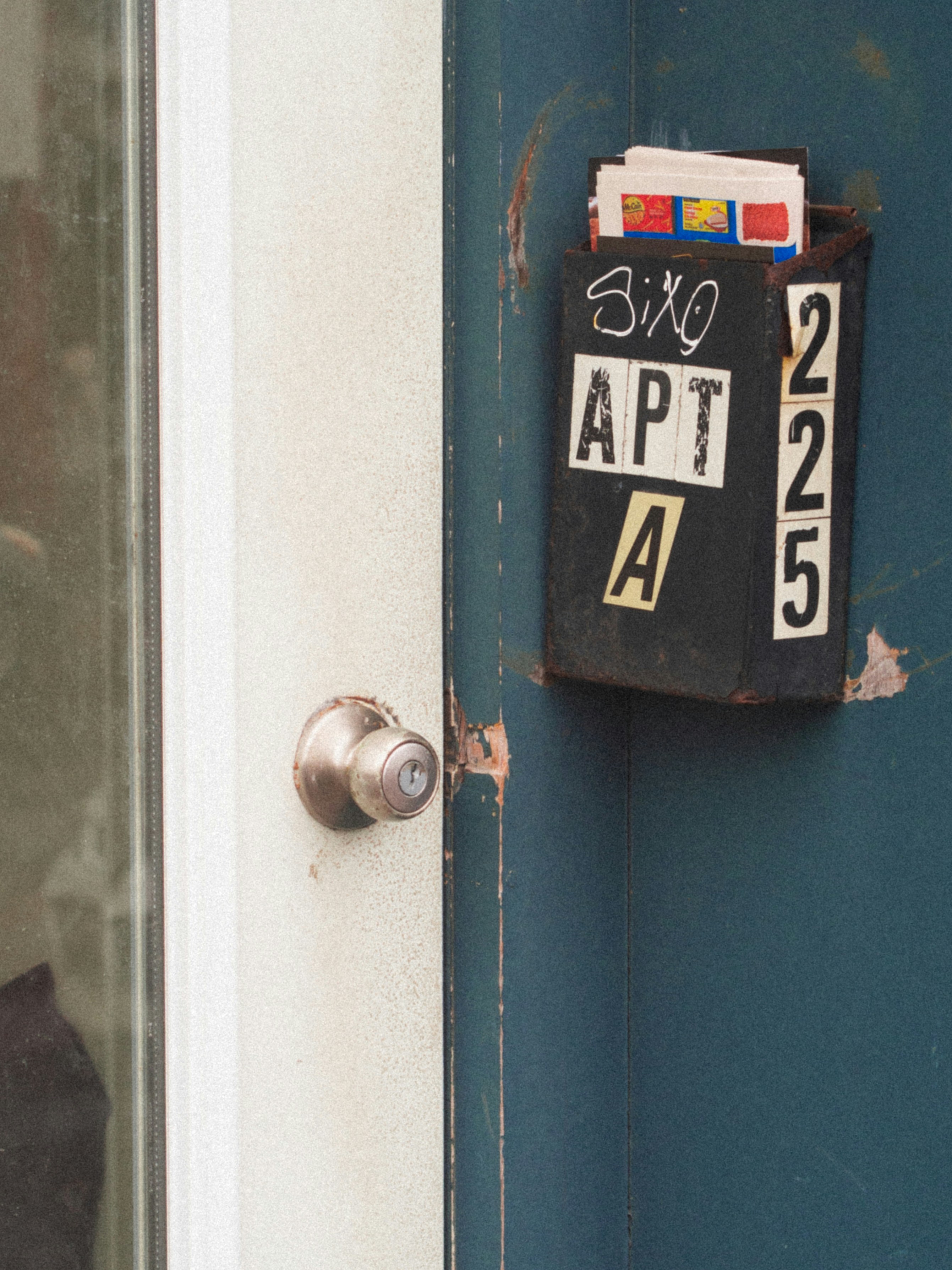 Mailbox by the Blue Door: A Quiet Porch Moment