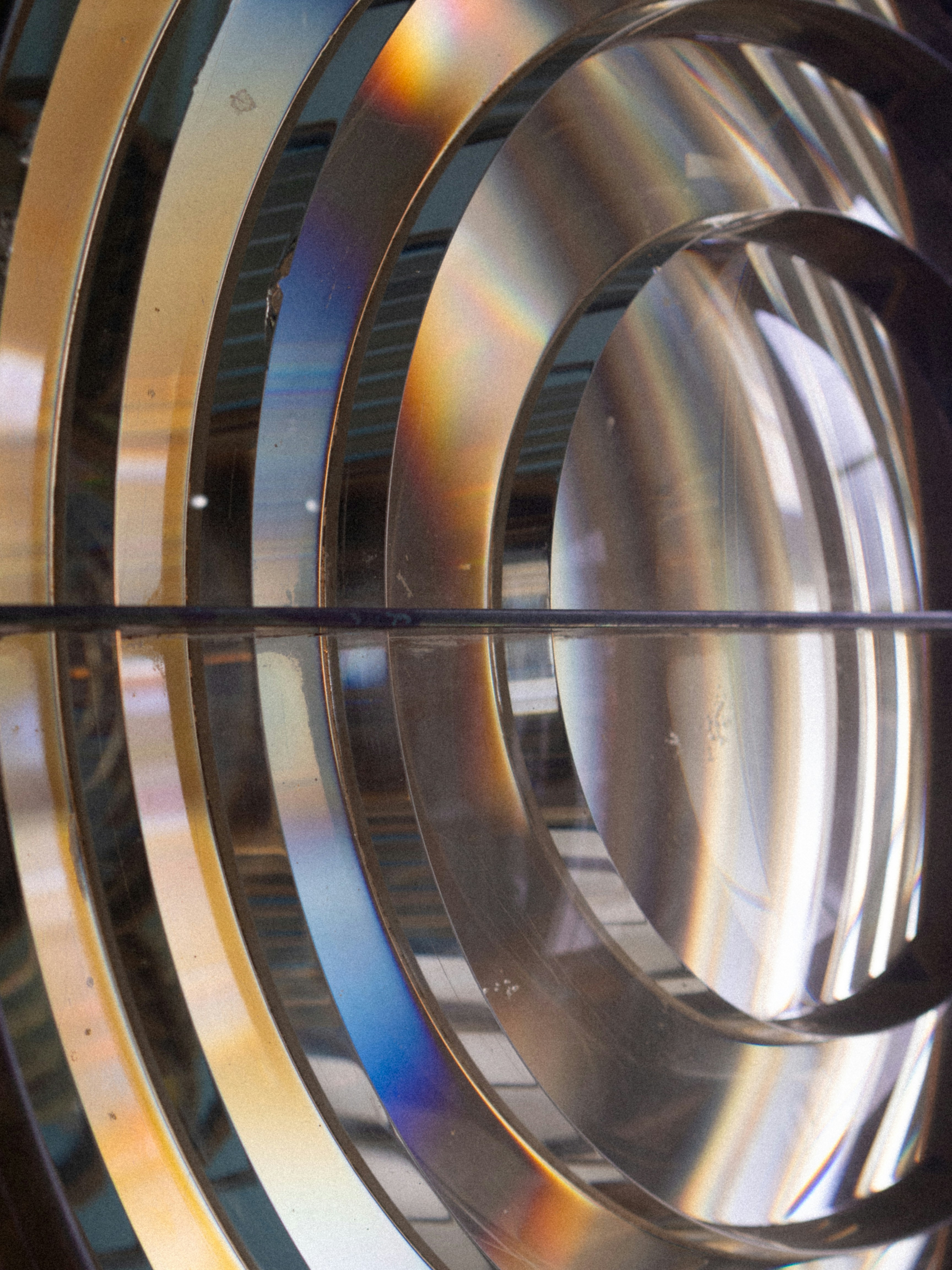 Ringed Prism: A Shimmering Concentric Macro
