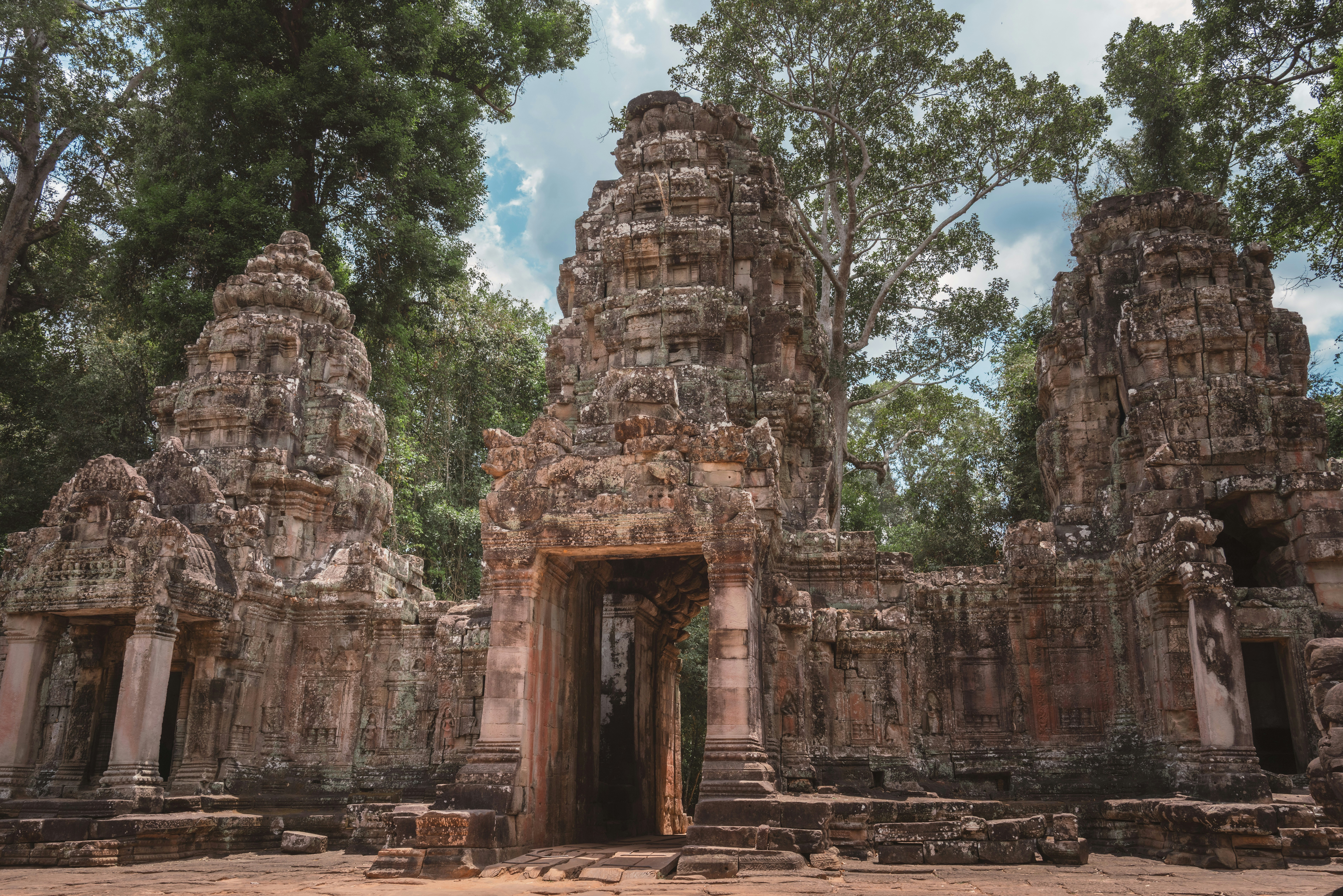 Weathered Gateways Amid Ancient Stones