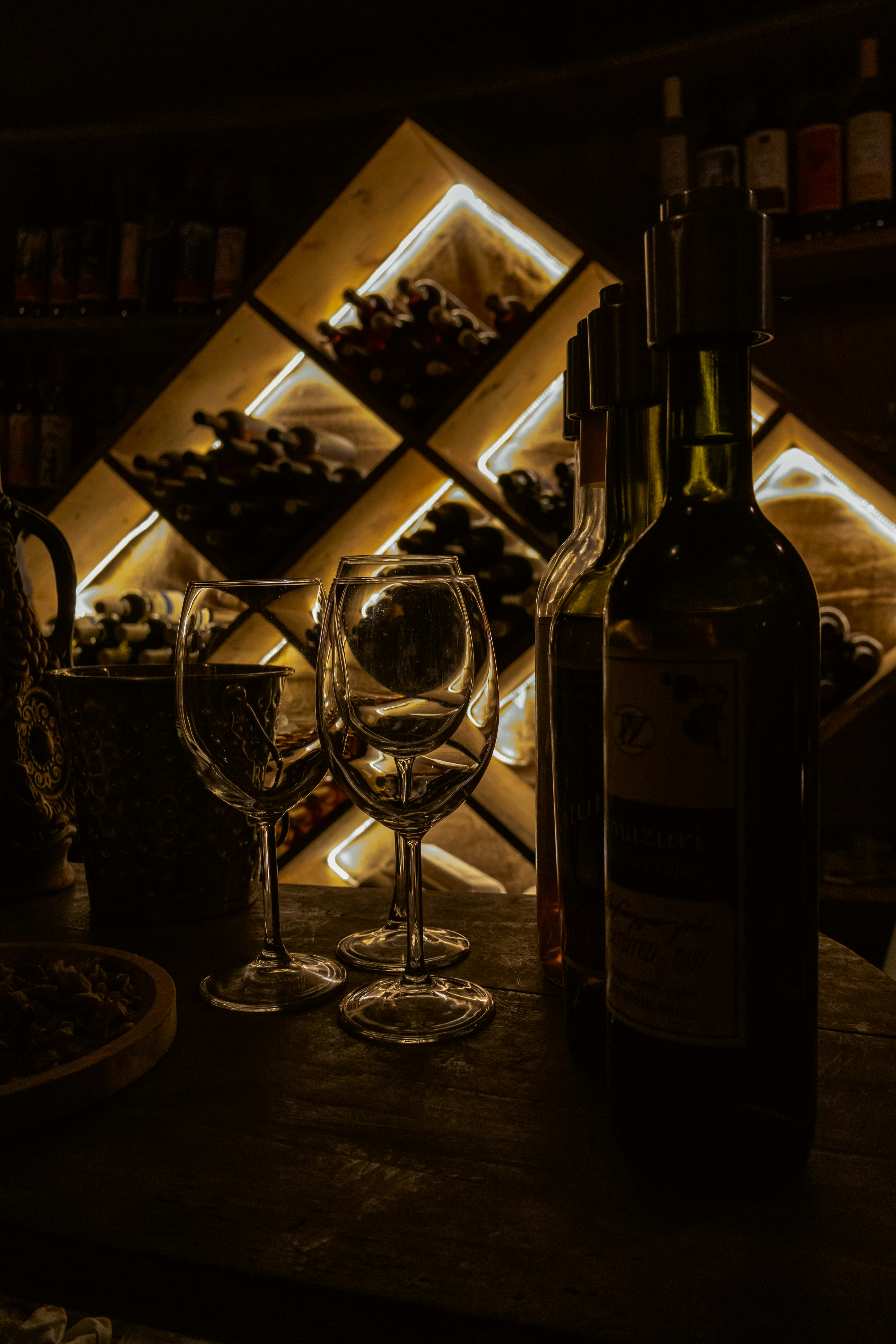Wine and Wick: A Warm Still Life in Low Light