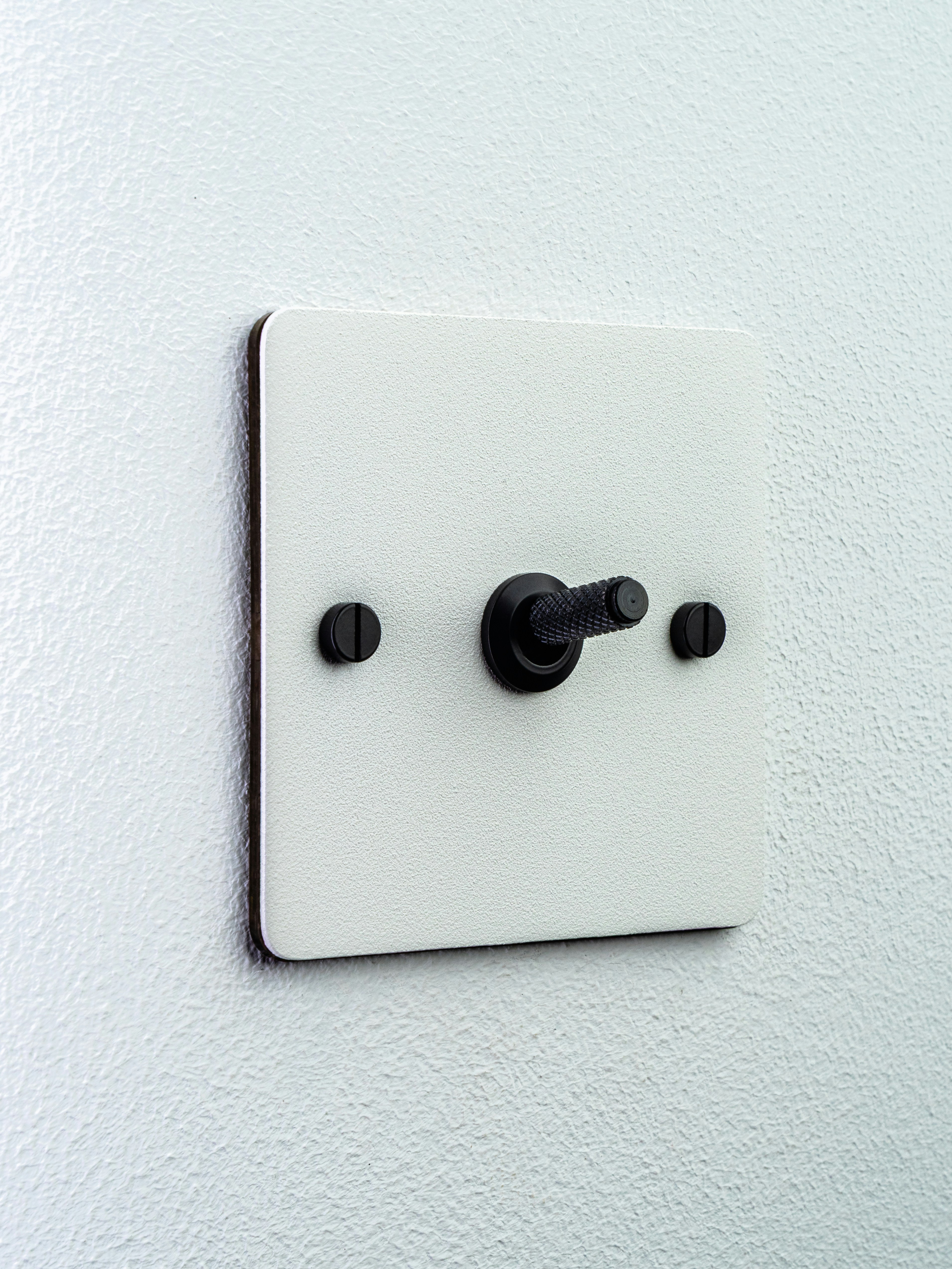 Minimal Moment: A Close-Up of a Wall Switch in Soft Light