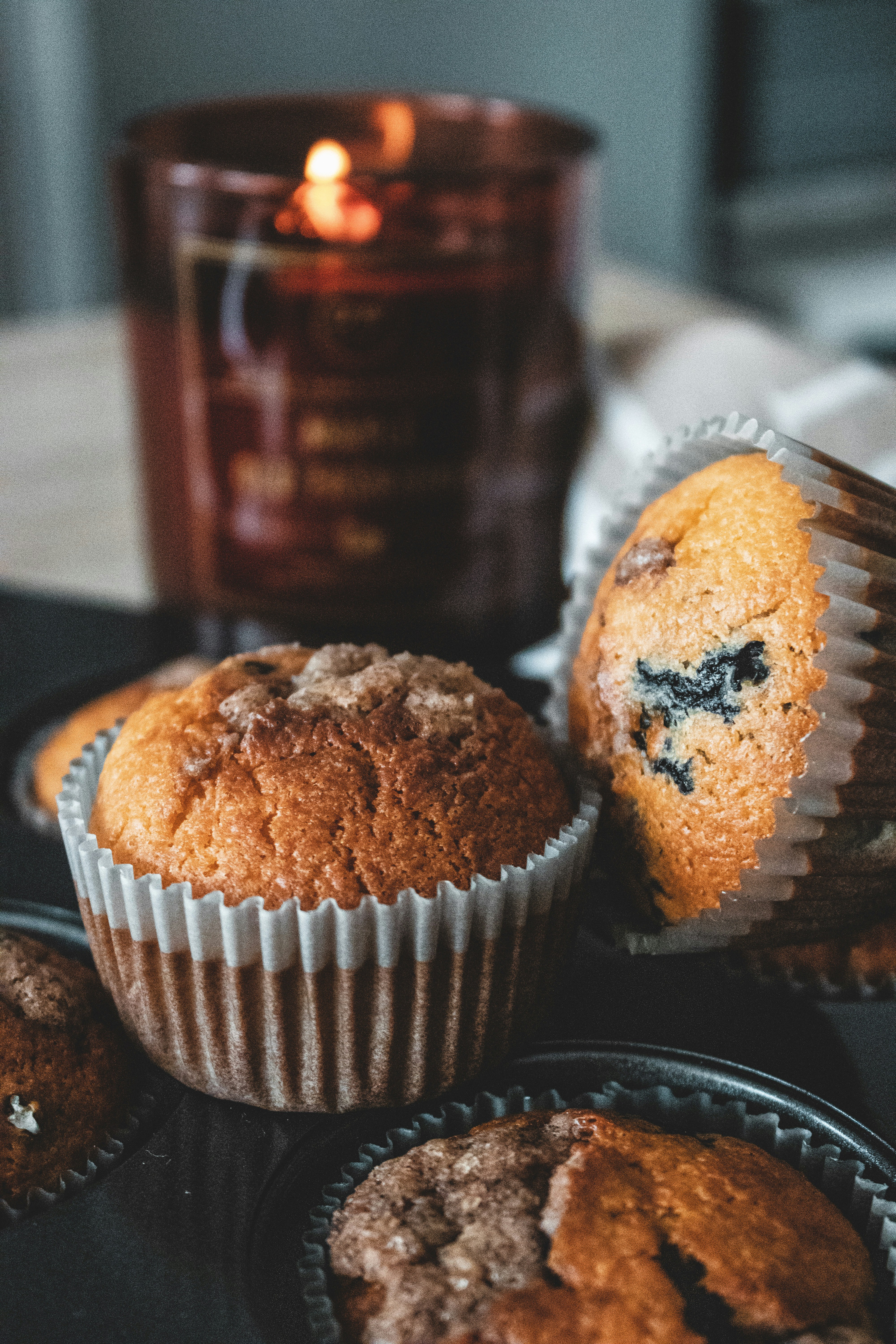 Warm Muffins by a Gentle Flame