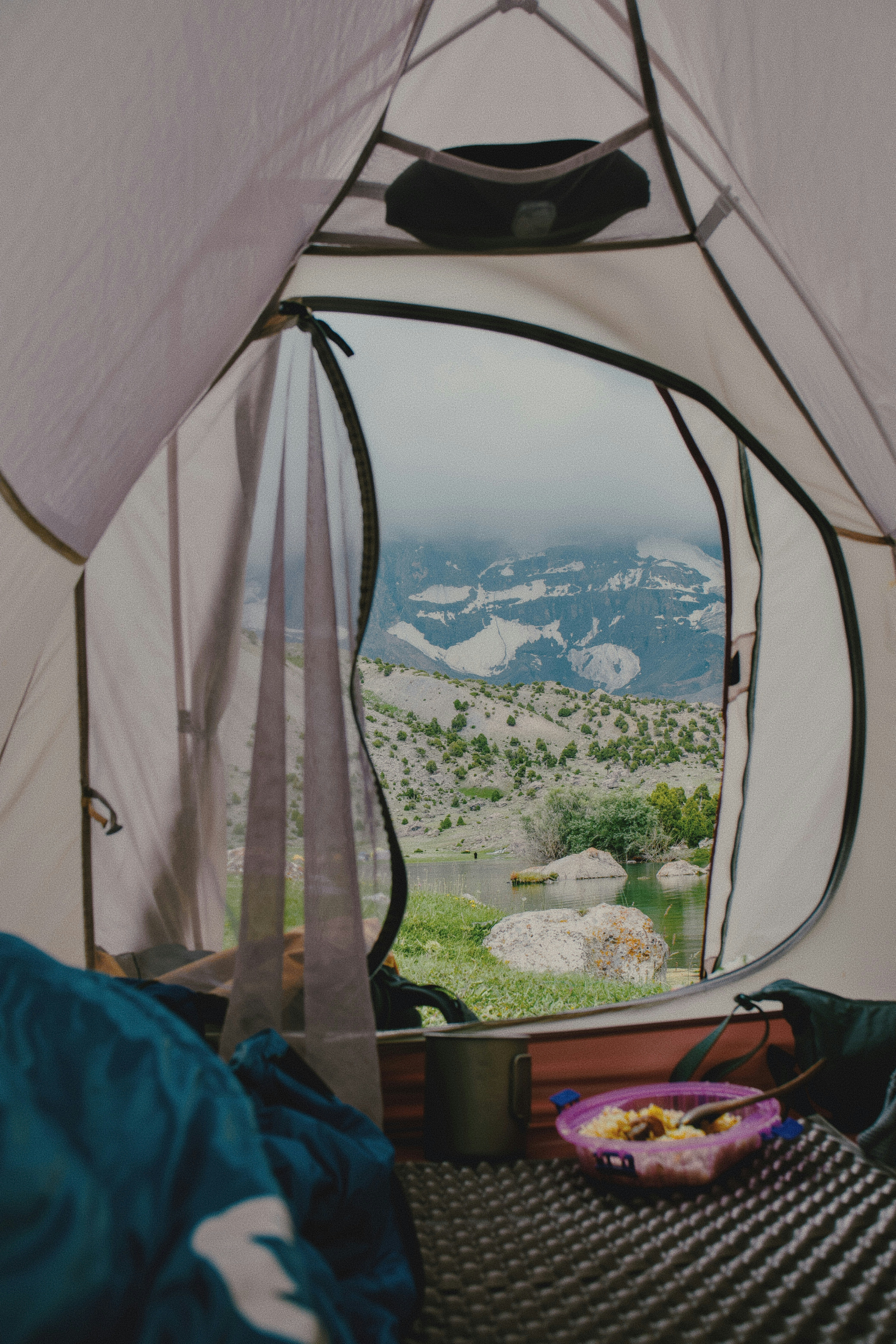 Tent Doorway to Alpine Vista