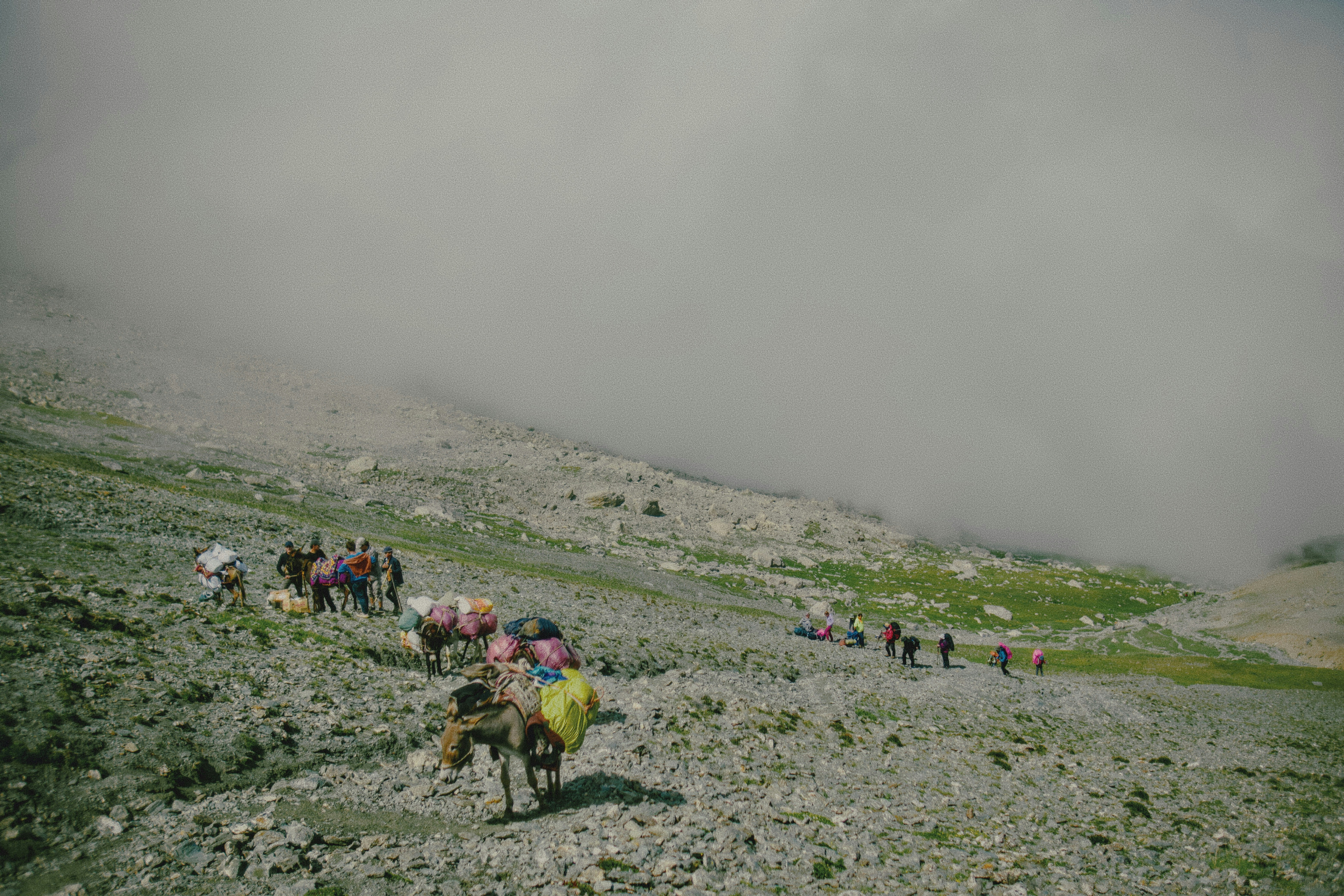 Trail ofColor Above the Clouds