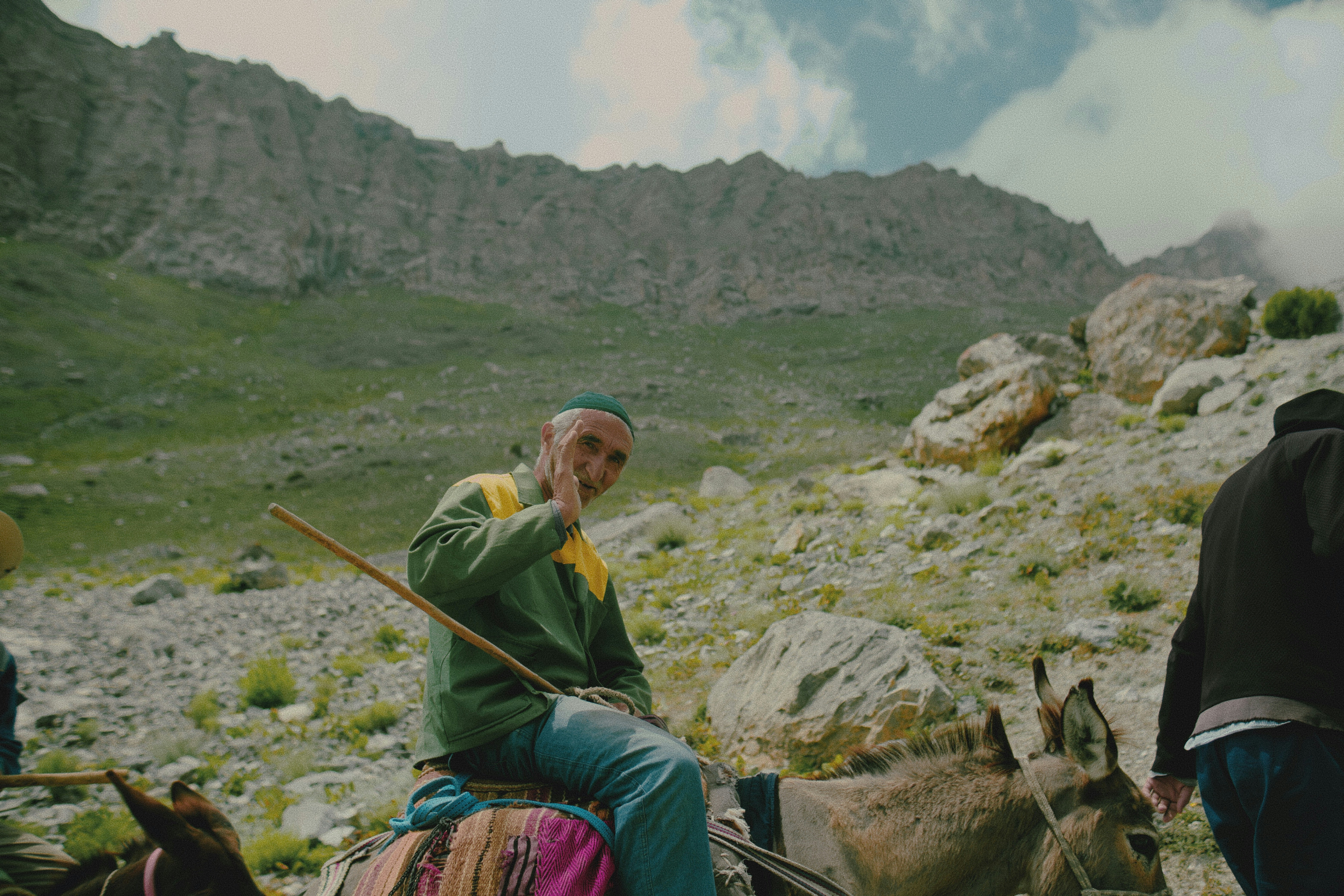 Guiding Hand at the Mountain Path