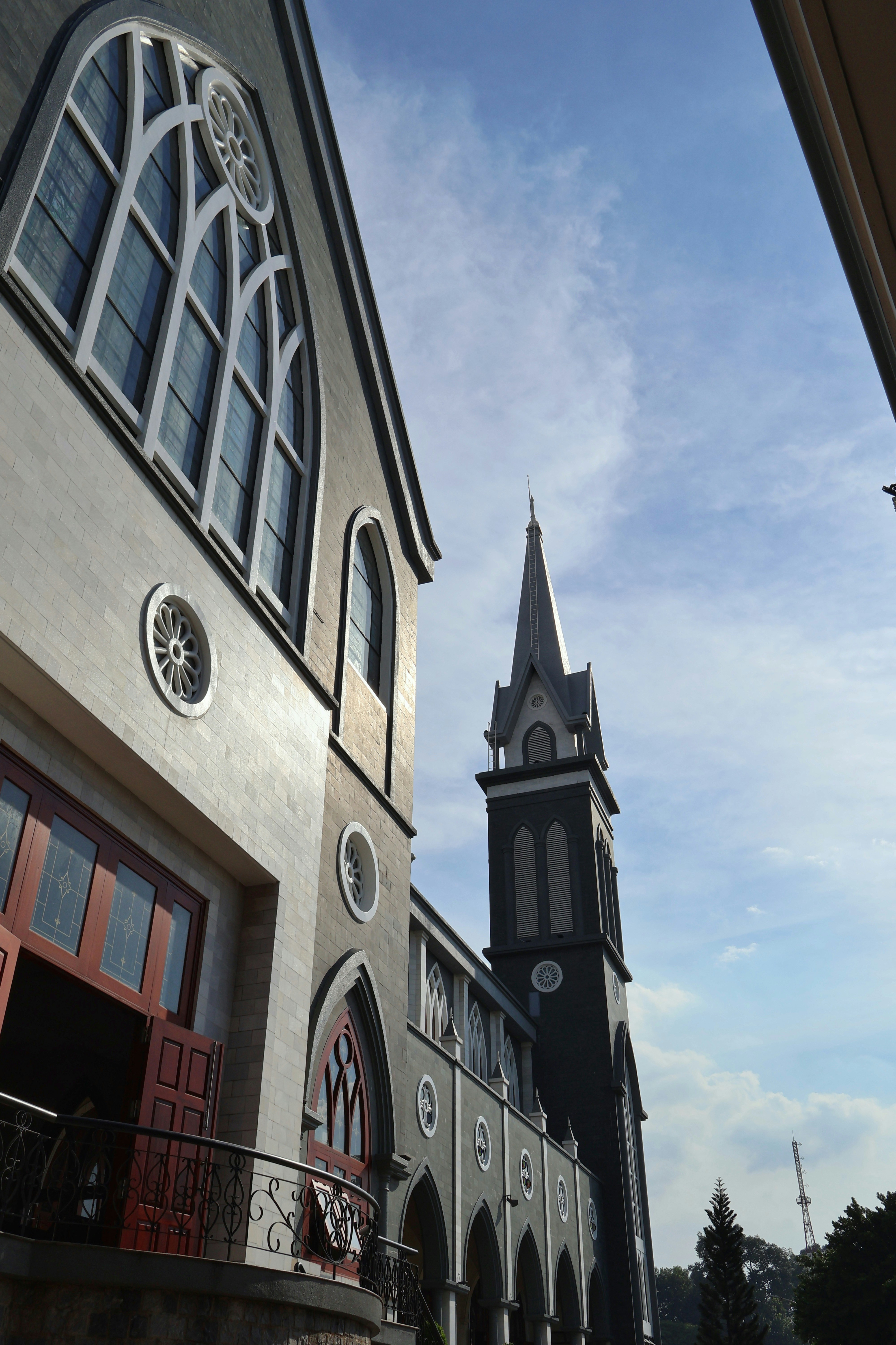 Gothic Spires Beside a Classical Facade