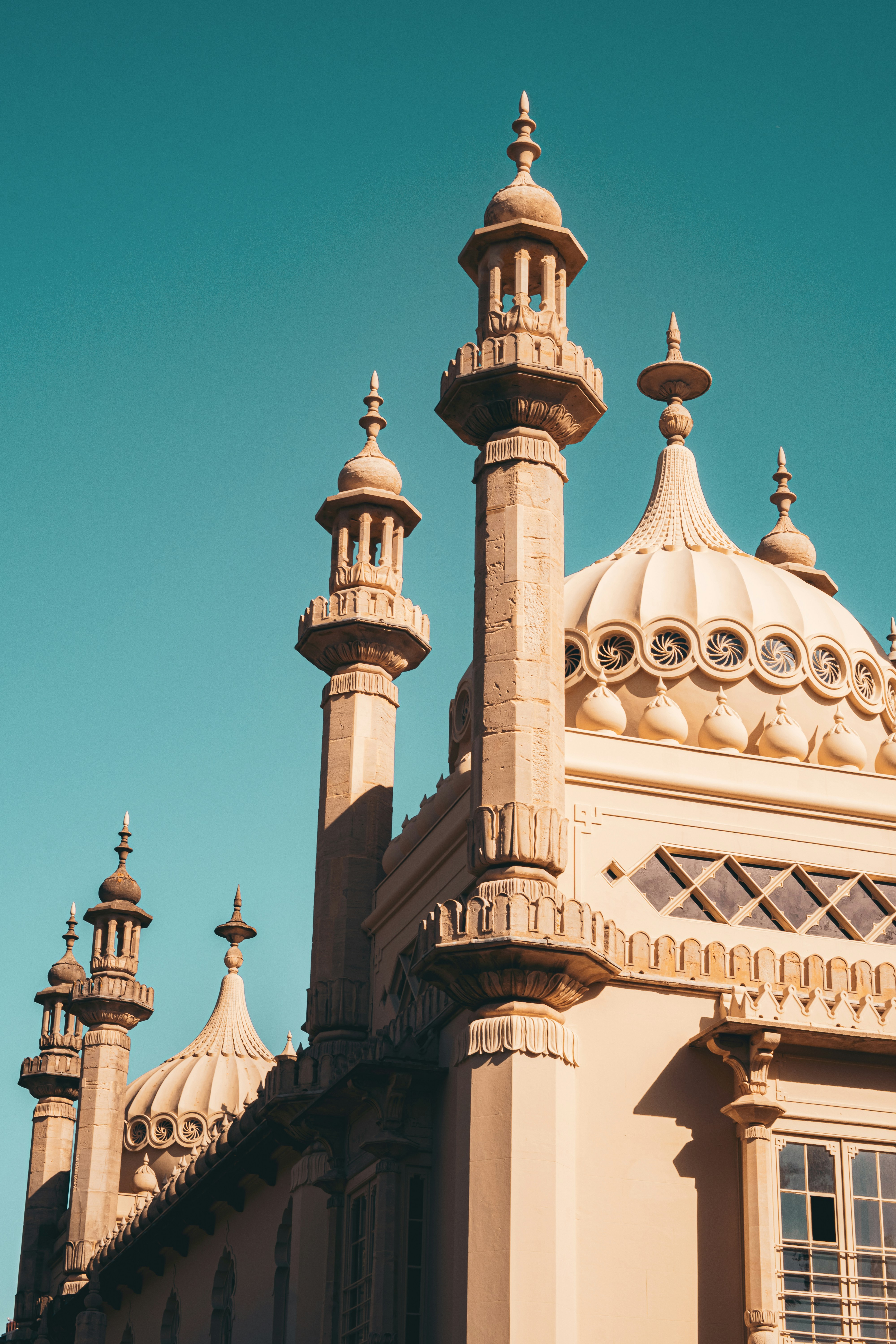 Dome and minarets Under clear turquoise Sky