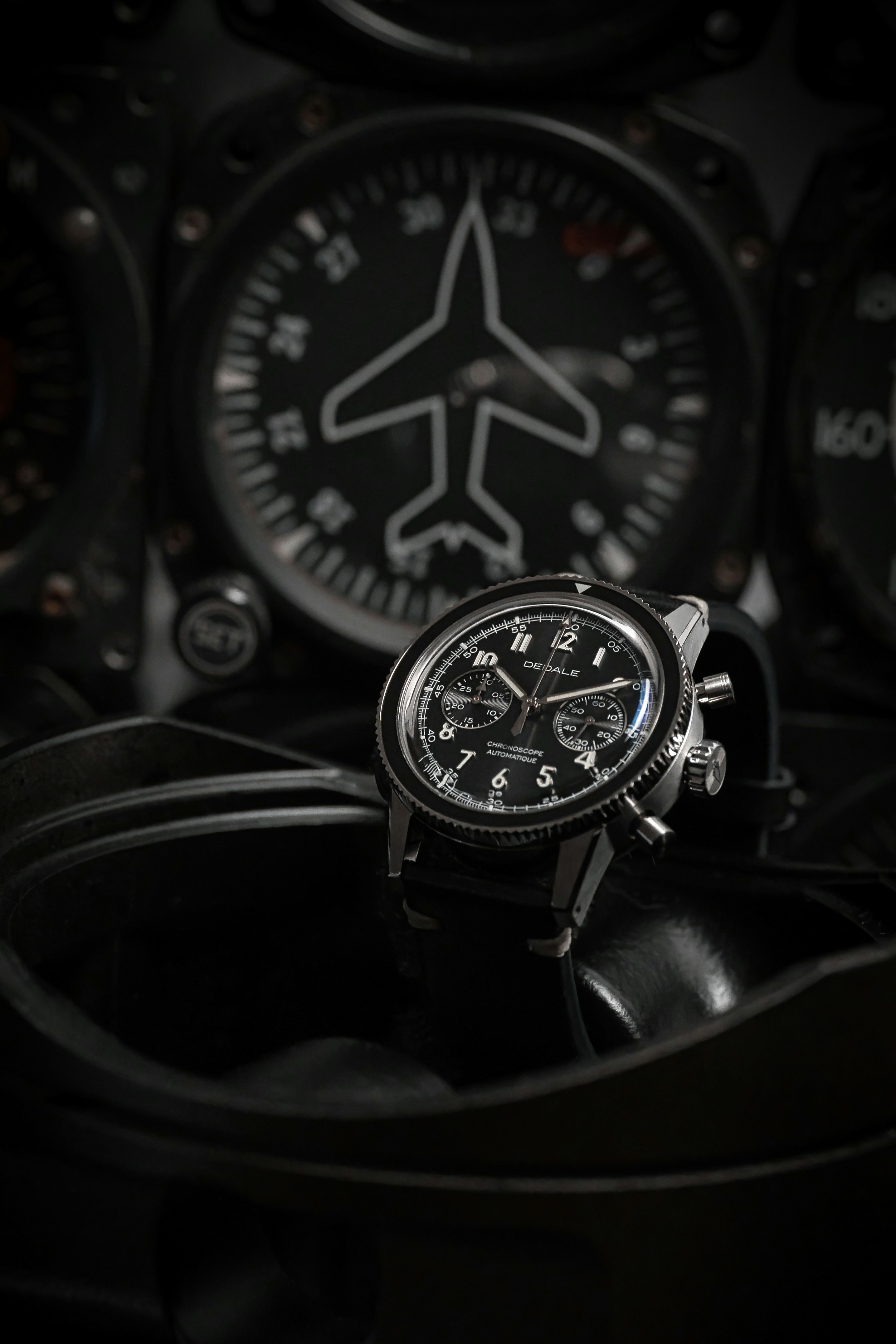 Flight Deck Chronometer: A Pilot’s Watch Resting Above the Instrument Panel
