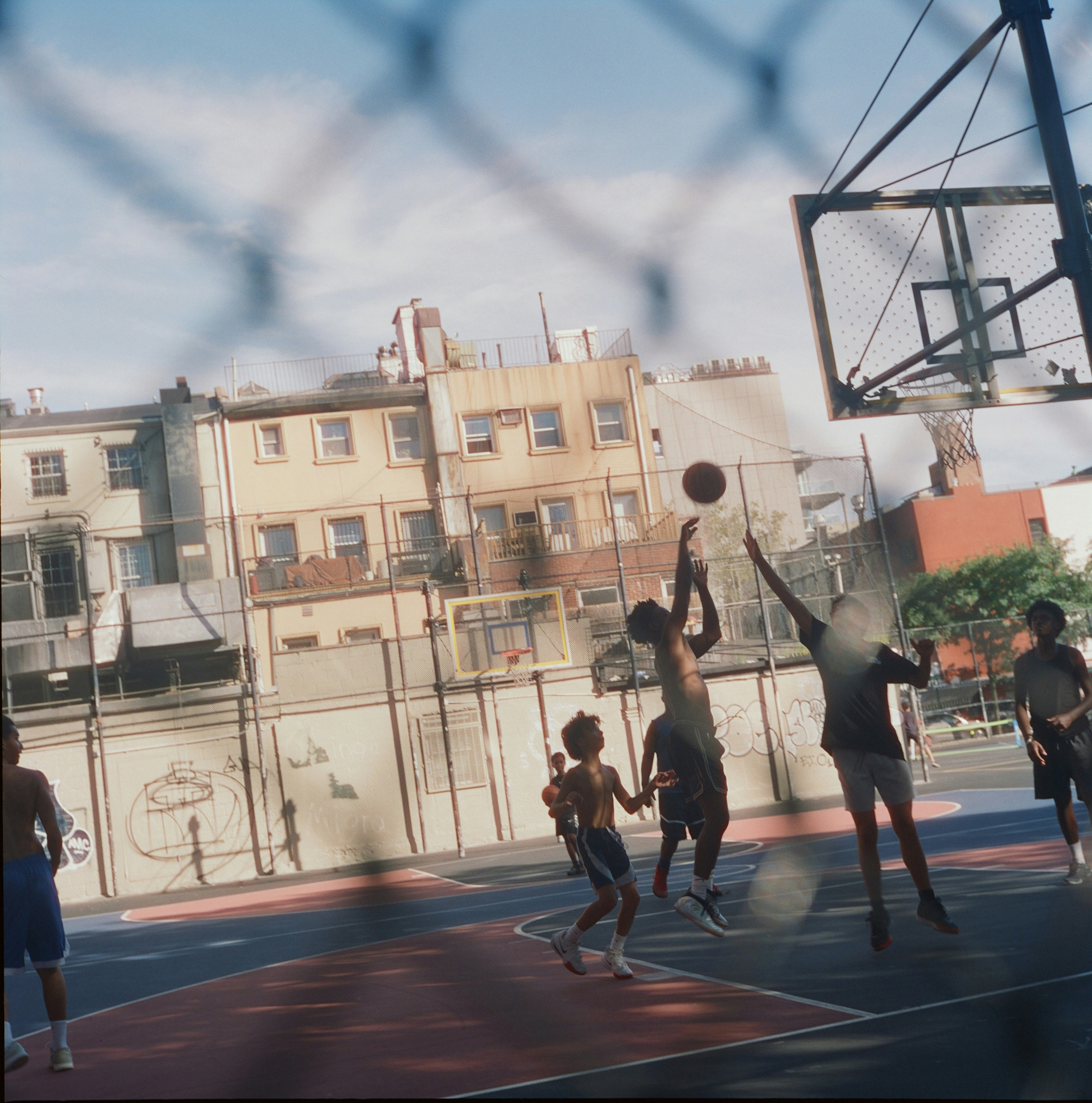 Under the Hoop: Youthful Energy in a City Court