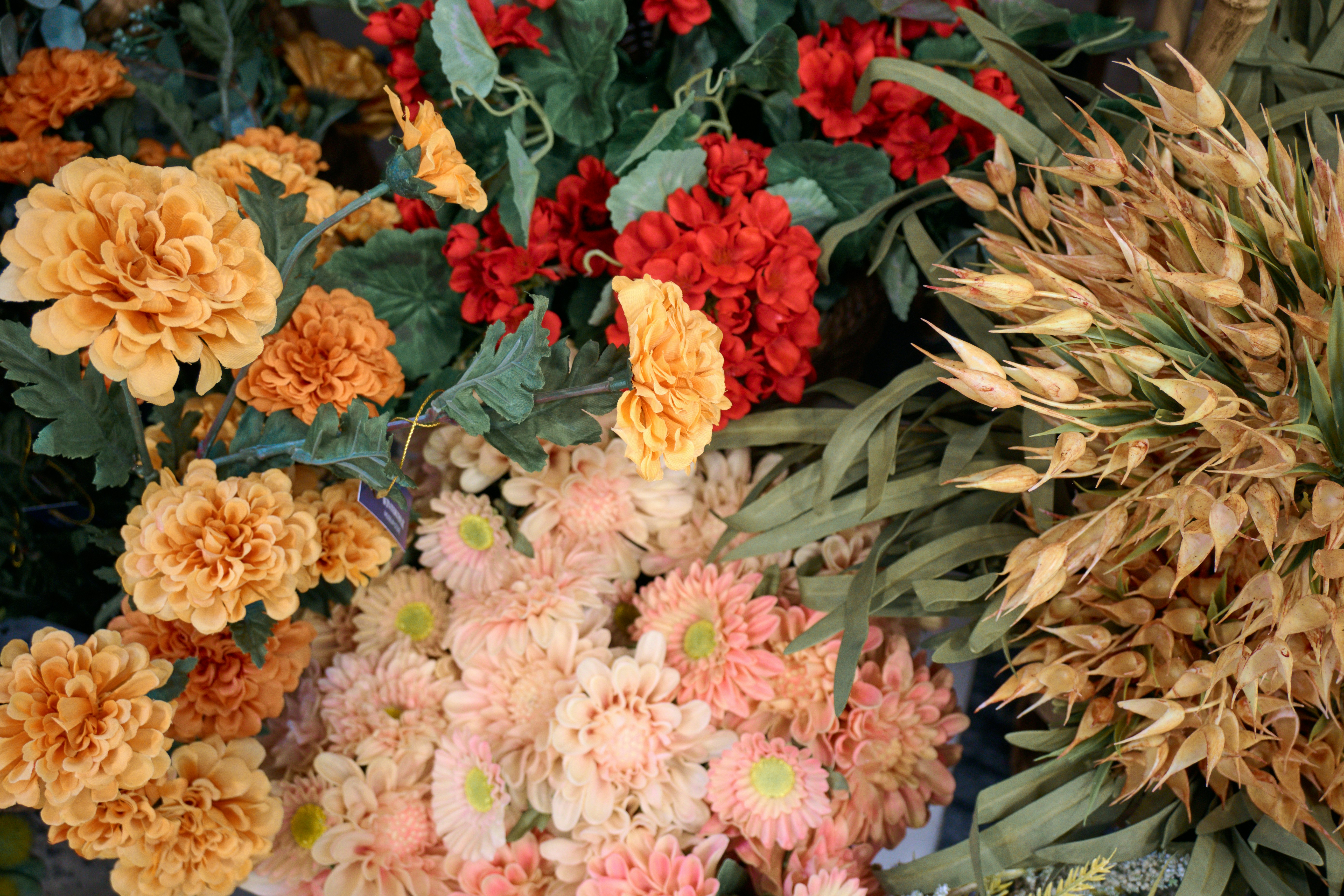 Petals in Bloom: Autumn Garden Mosaic
