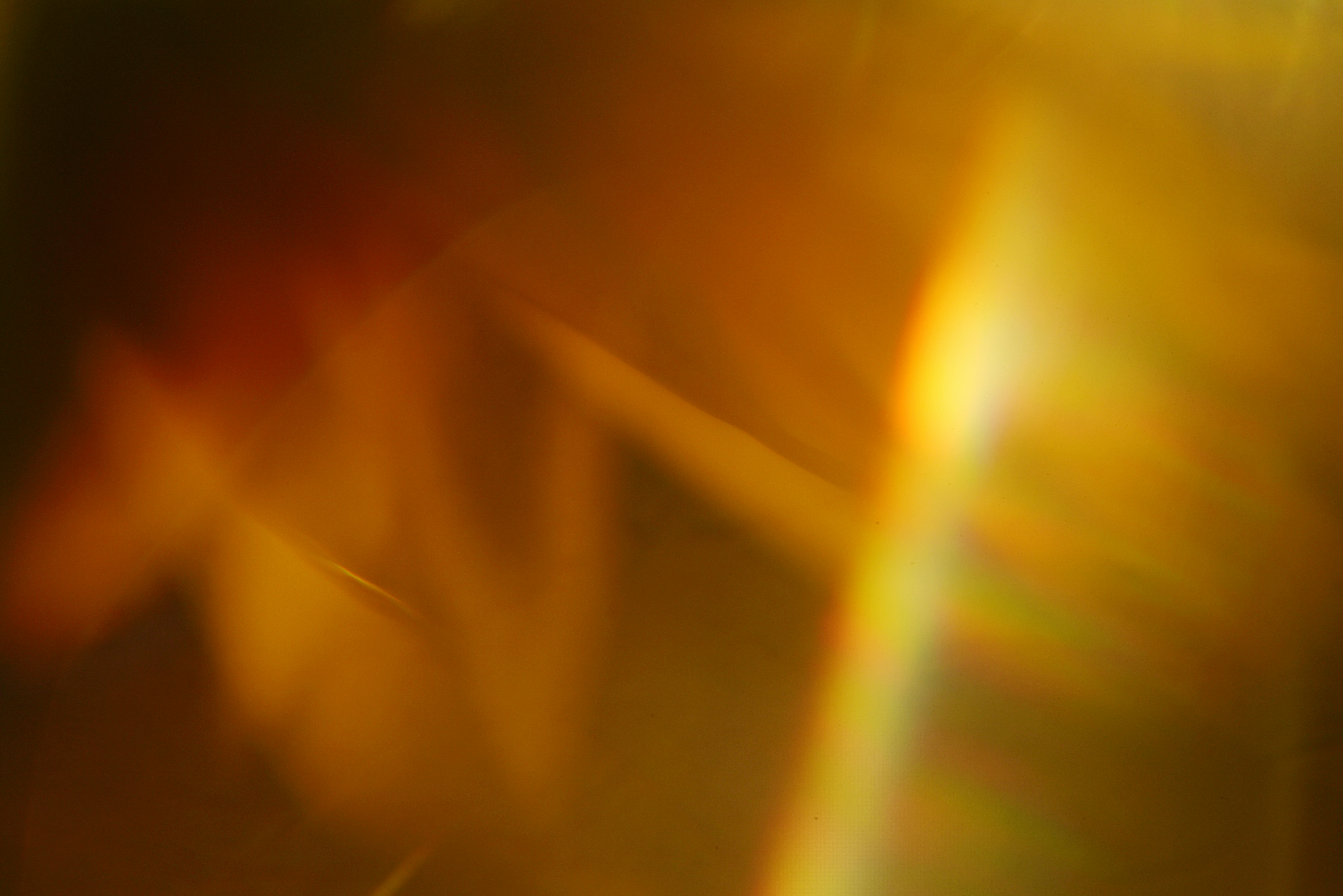 Soft Prism: An Abstract Glow with Golden Haze