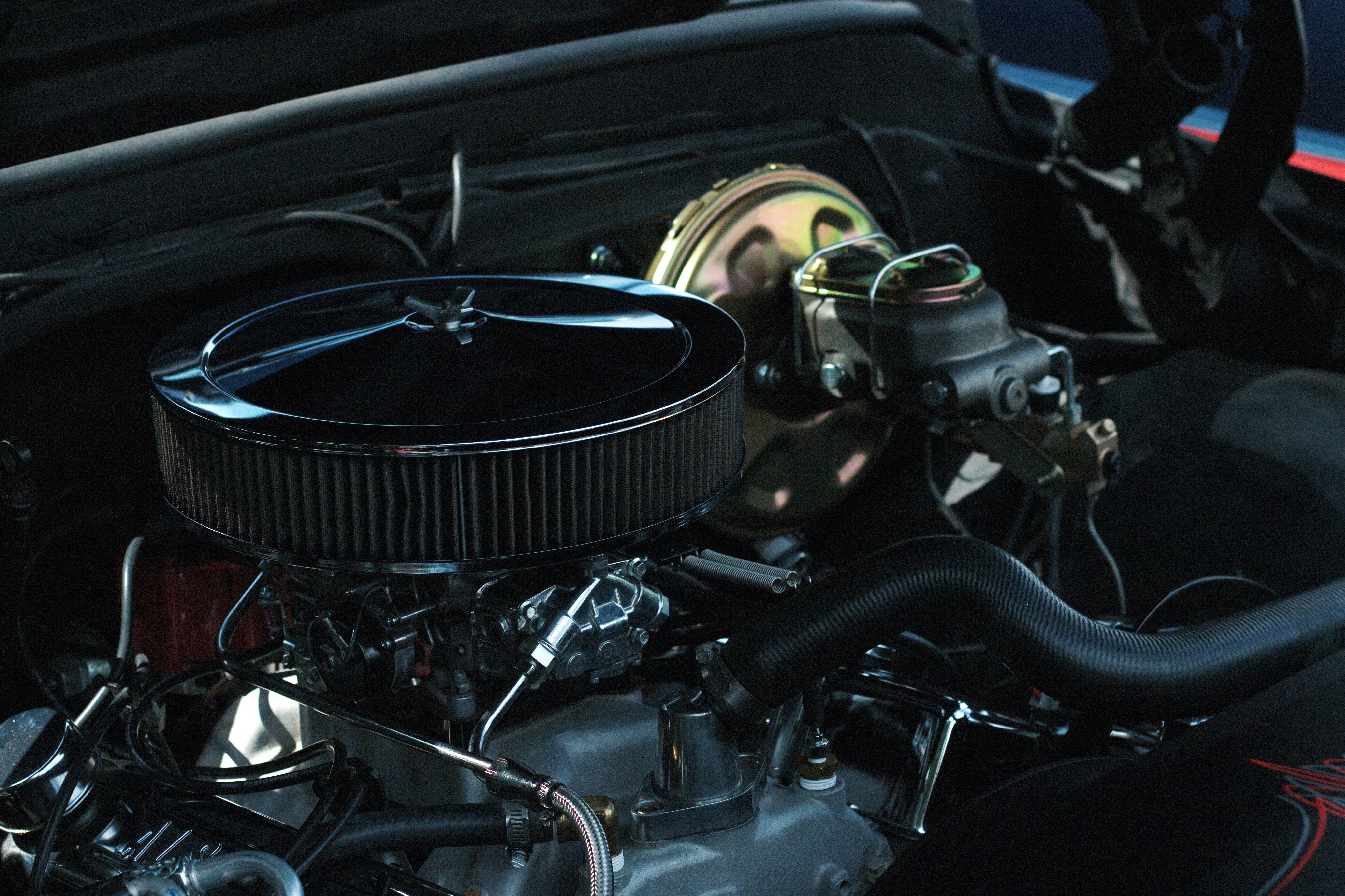 Turbocharged Quiet Power: A Classic Car Engine Under the Hood