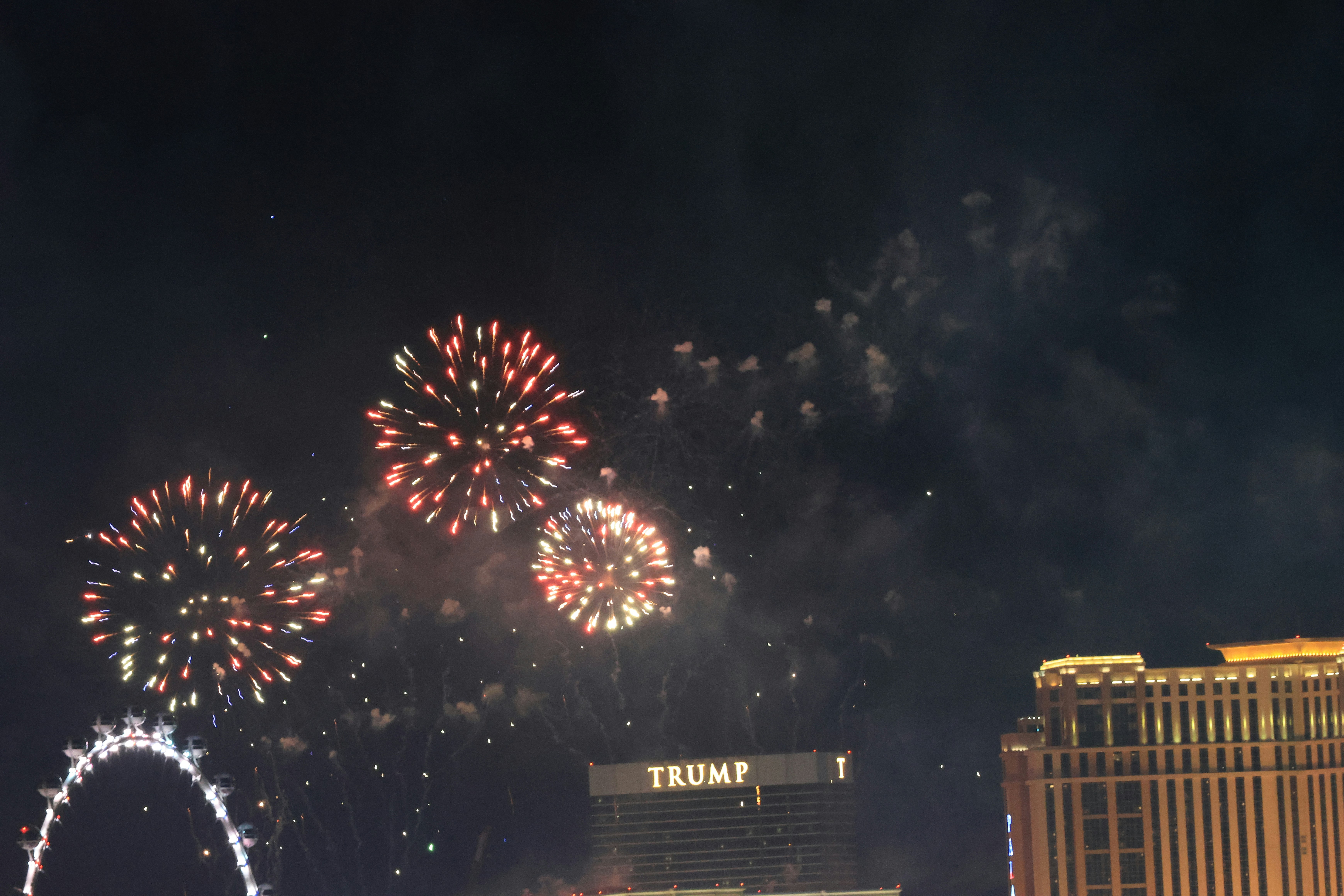 Fireworks Above the Trump City Skyline