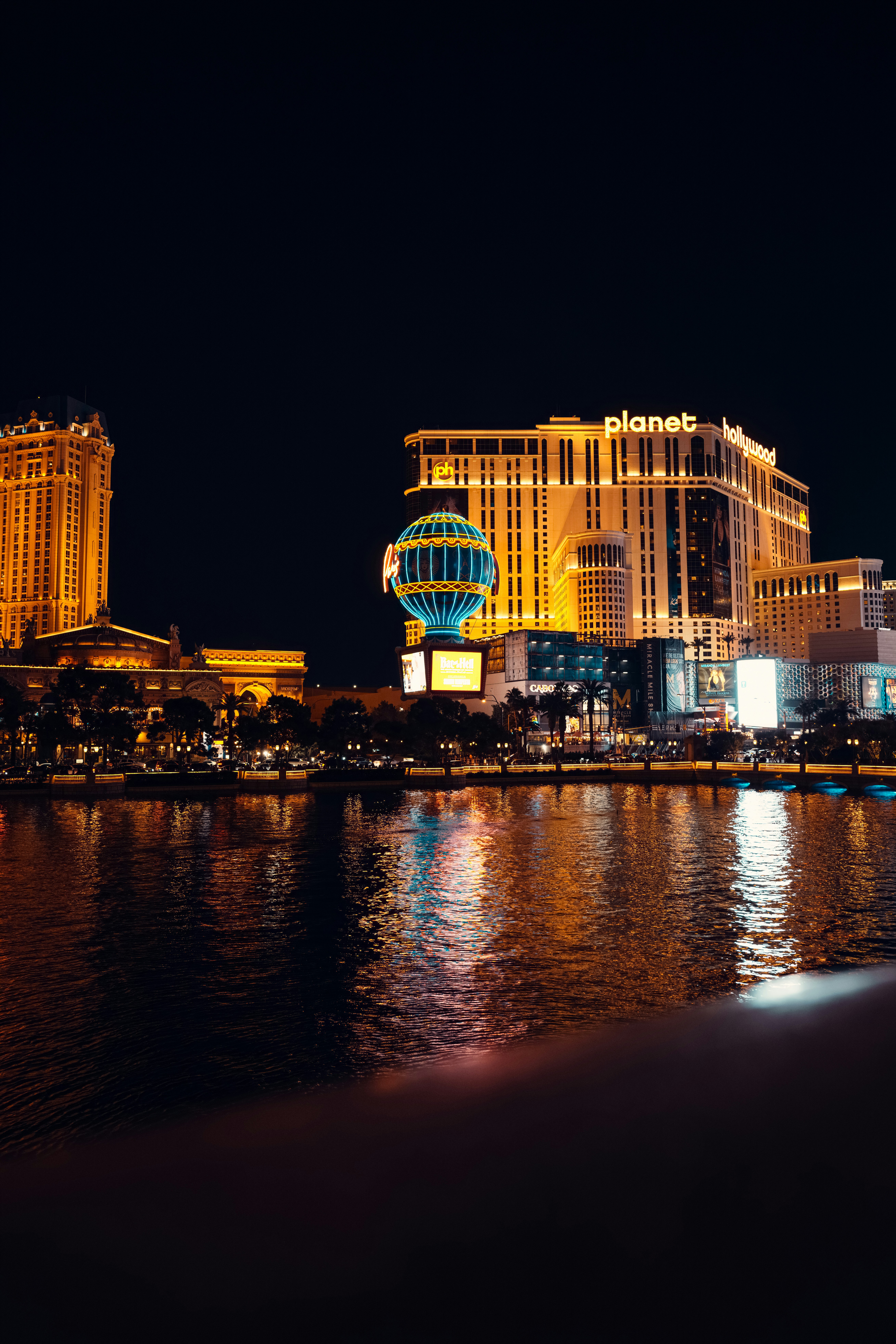Neon Ring over the Waterfront: Las Vegas-esque Nightscape