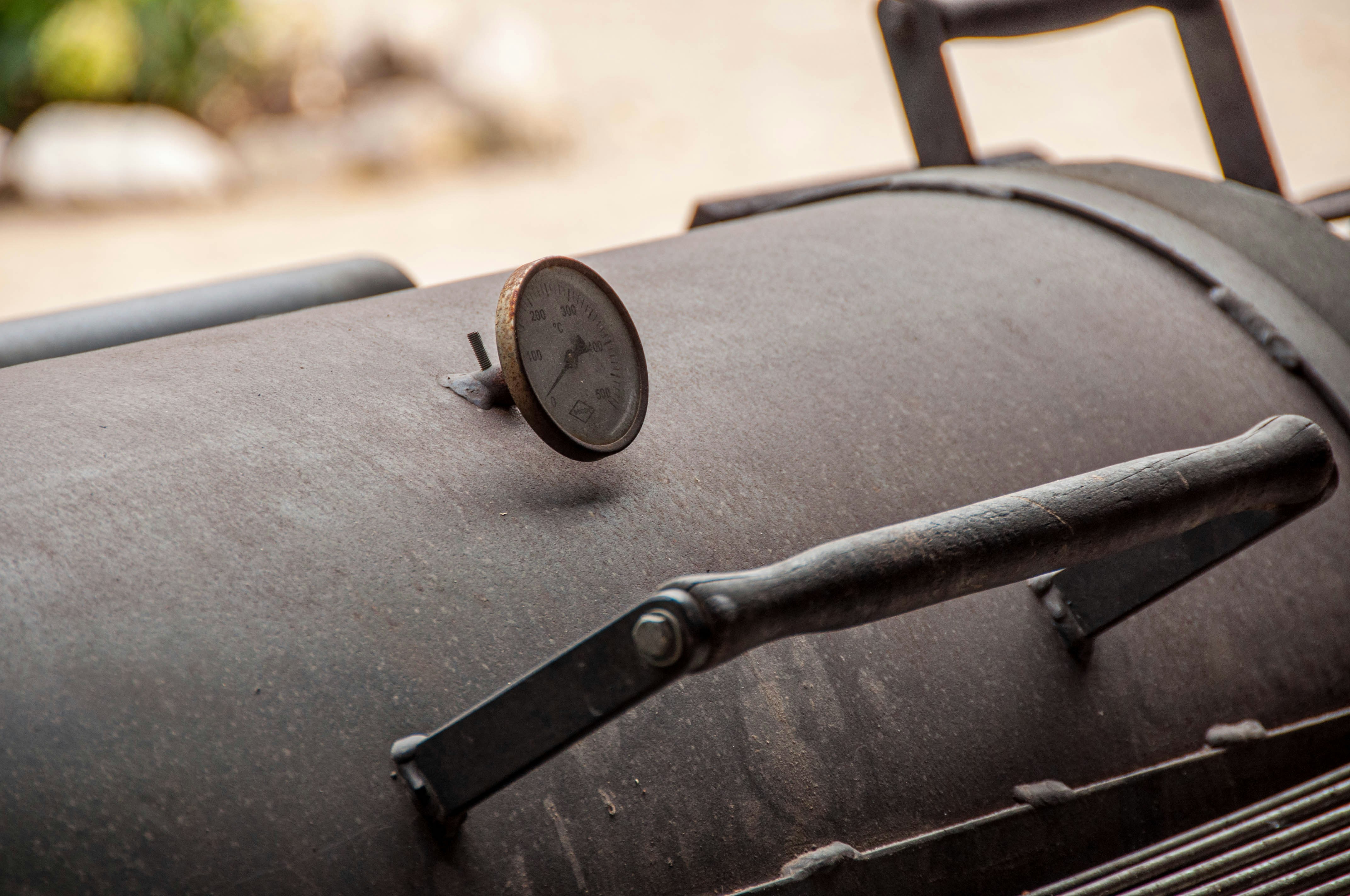 Patinaed Grill: A Close-Up on a Weathered Barbecue