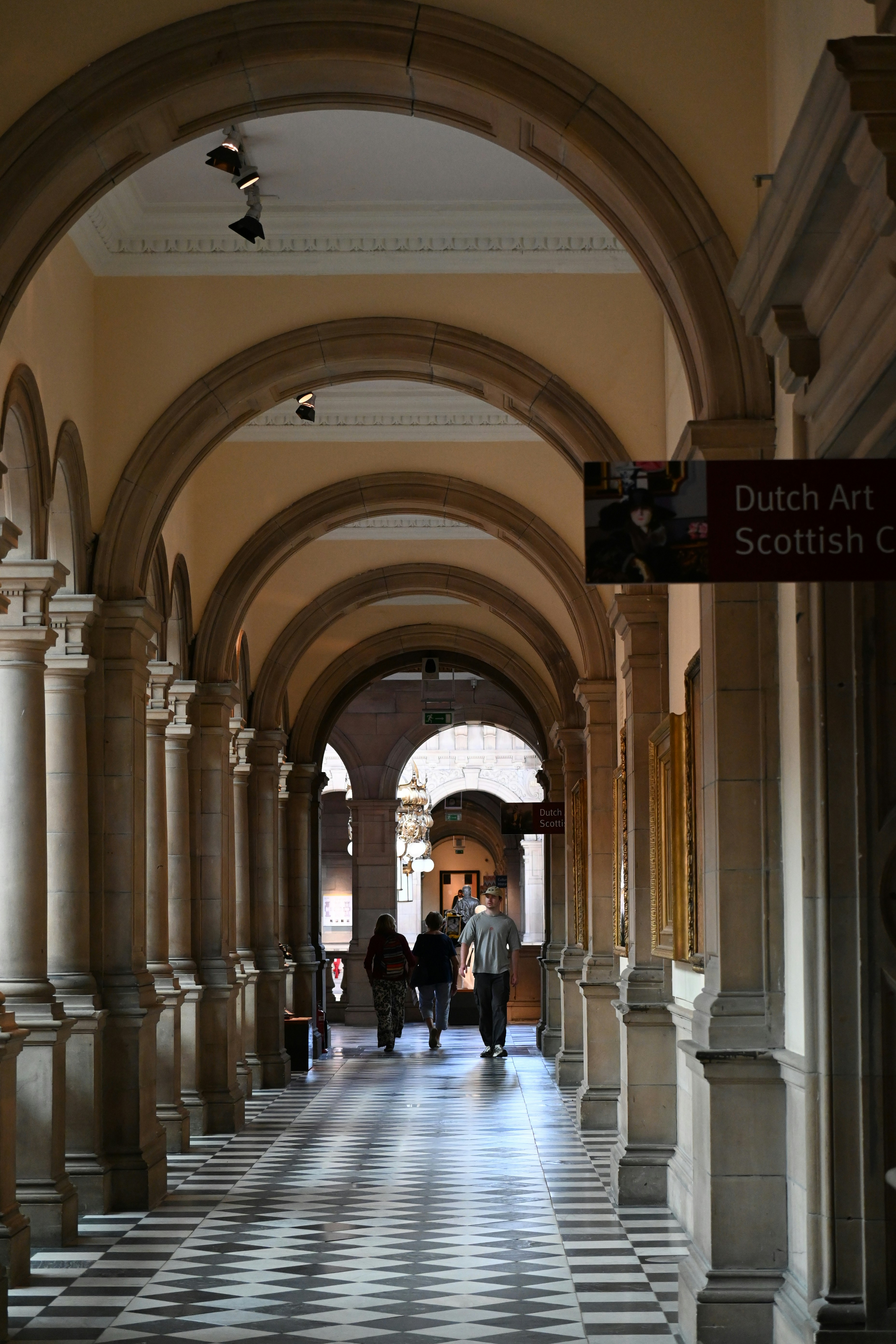 Arcaded Gallery Corridor: Light Framed Street-Floor Perspective