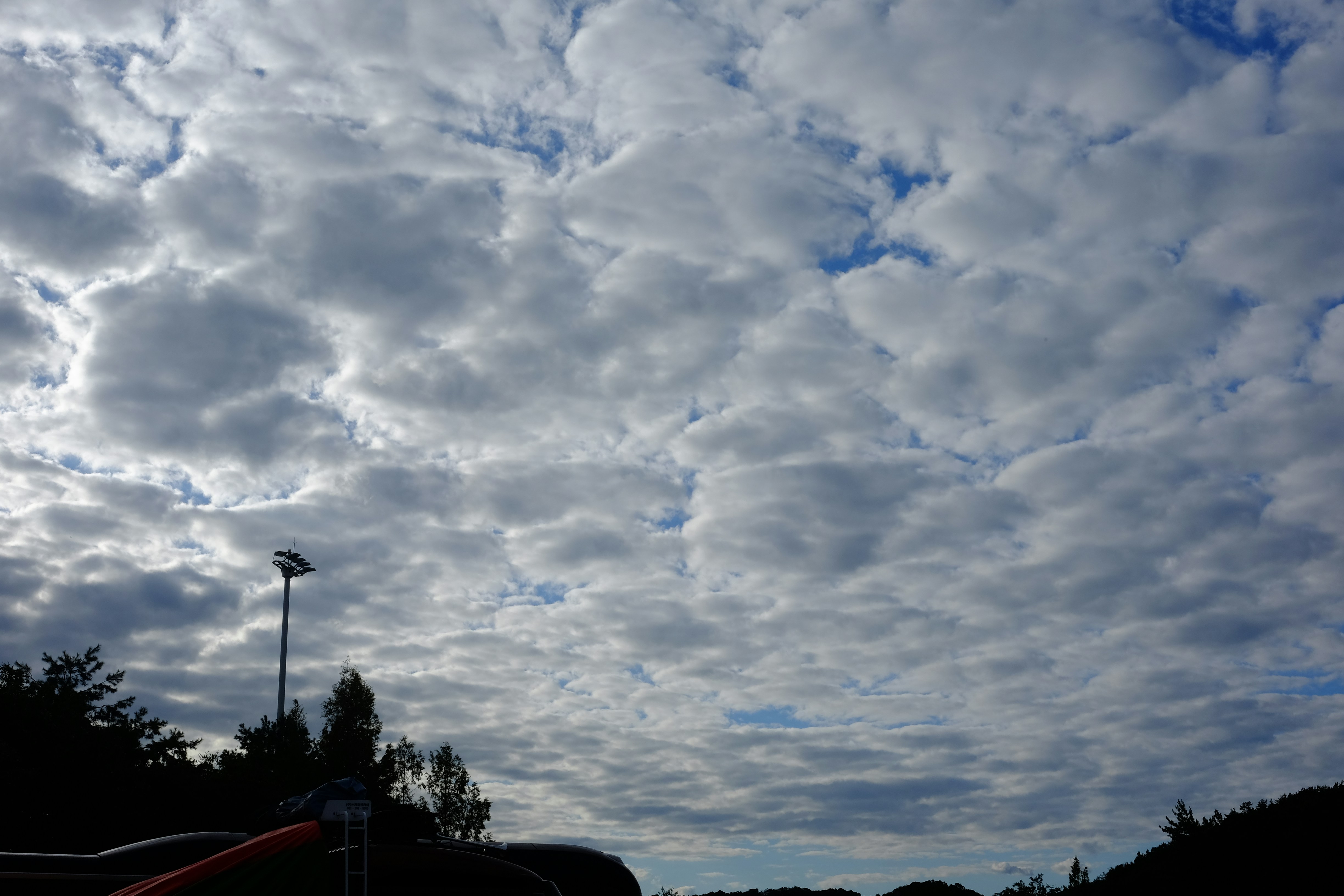 Overcast Tapestry: A Quiet Sky Above a Dim Horizon