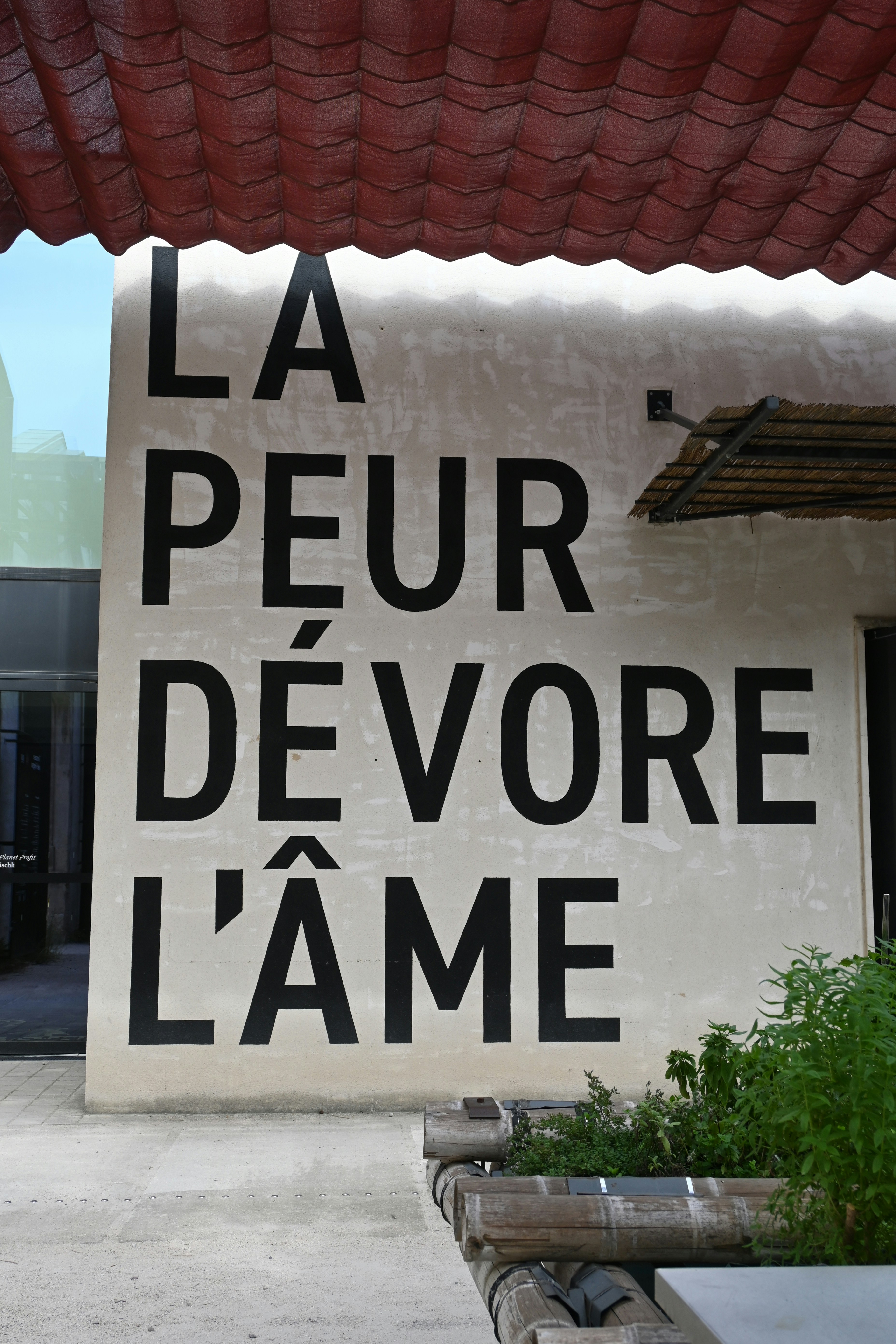 Typography in Concrete: A Wall-Sized Poem