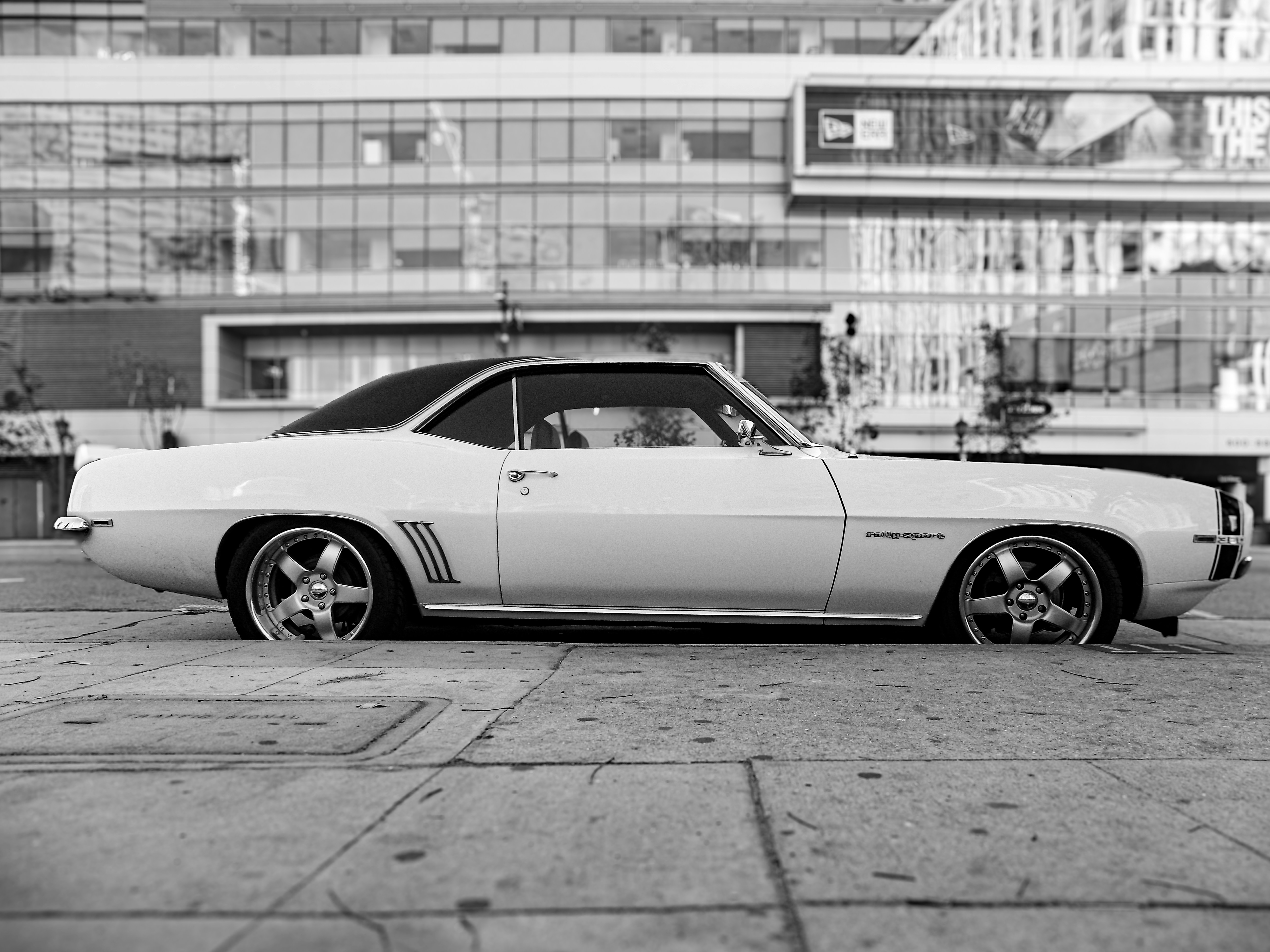 Gleaming Classic in an Urban Glare