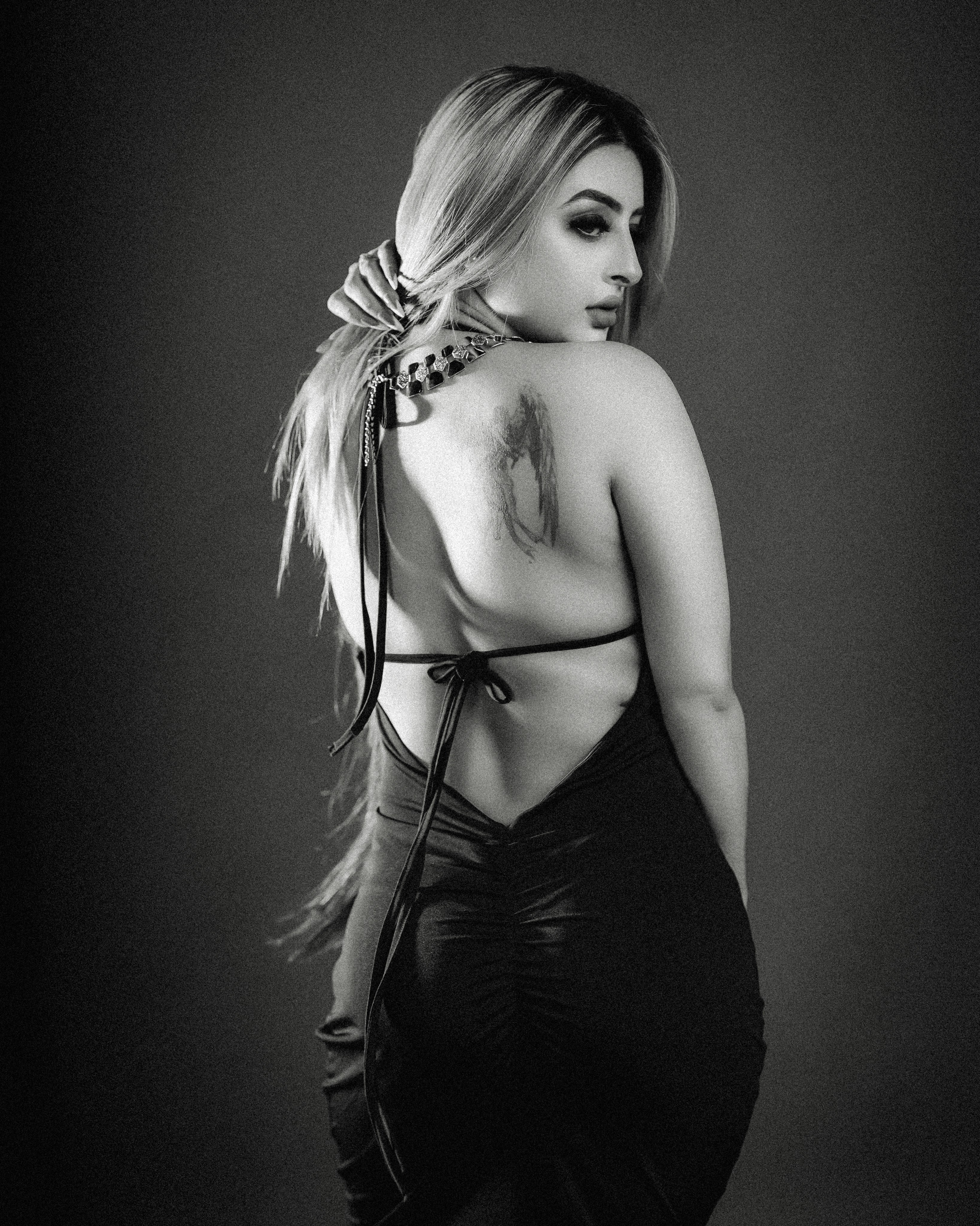 Velvet Shadow: A Portrait in Light and Curves
