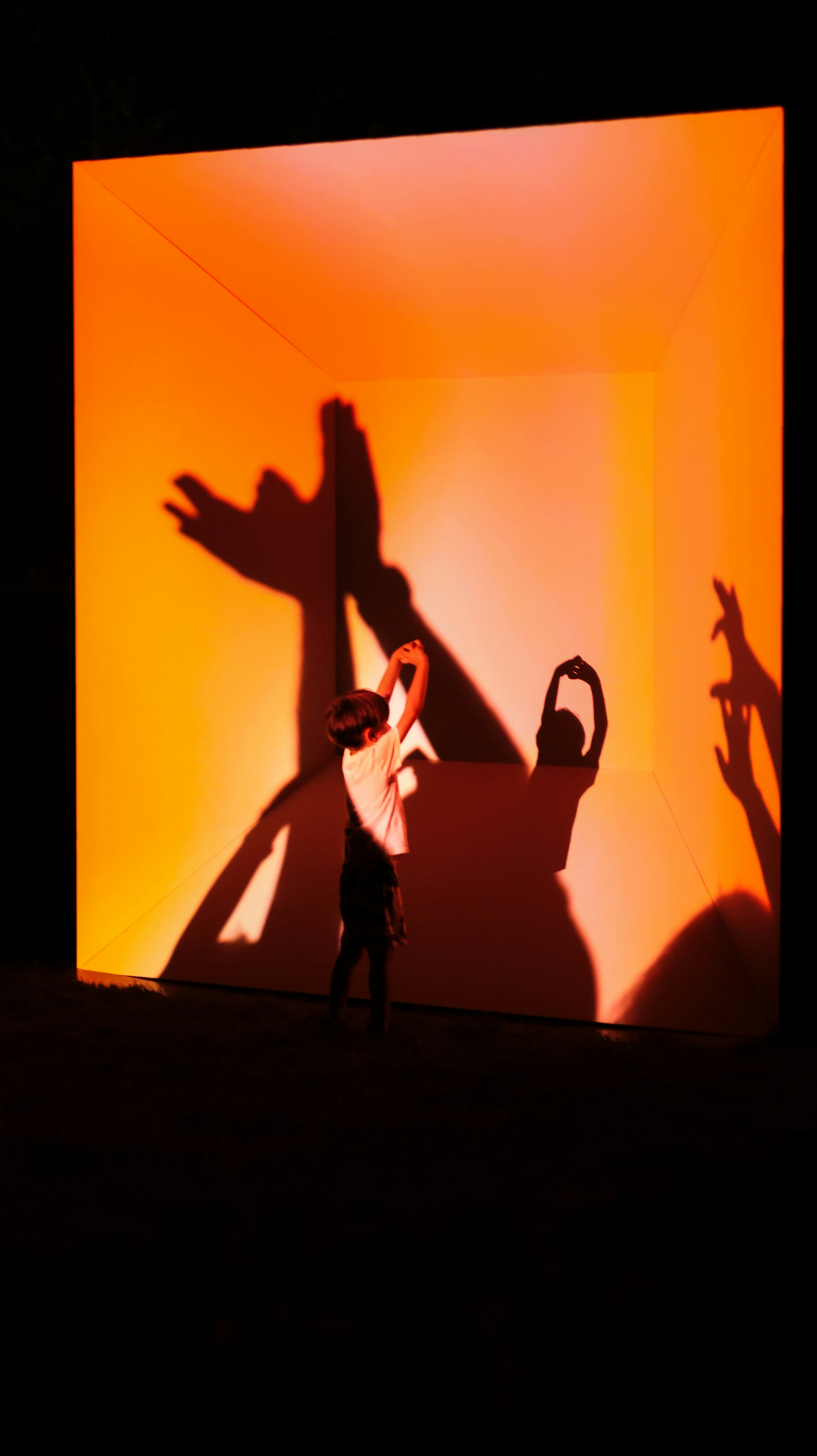 Shadow Play on a Glowing Cube
