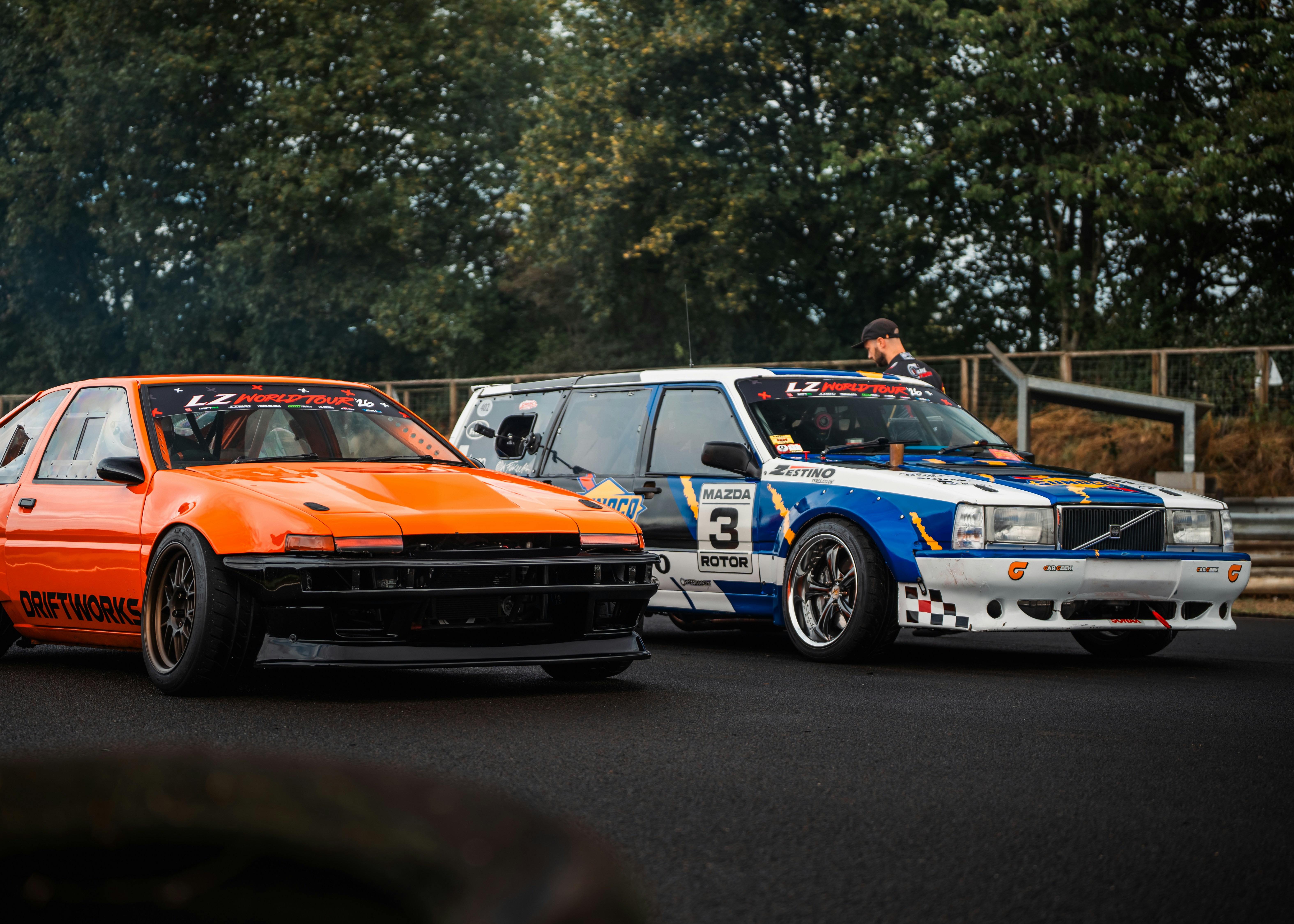 Smoke and Chrome: A Drift-Ready Orange Bee in the Boxed Fast Lane