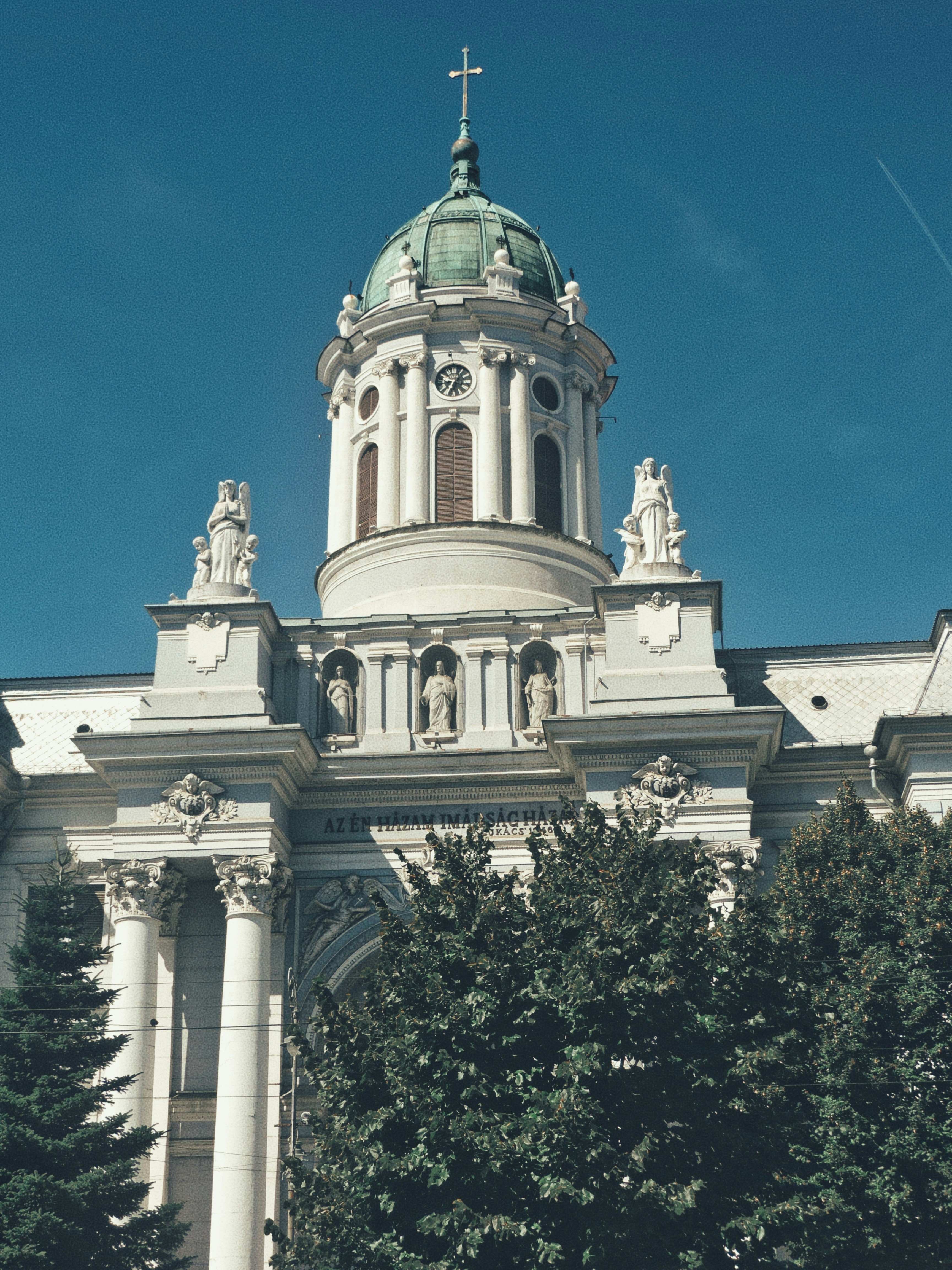 Domed Cathedral Lantern: A Classical Facade Reaching Toward the Sky