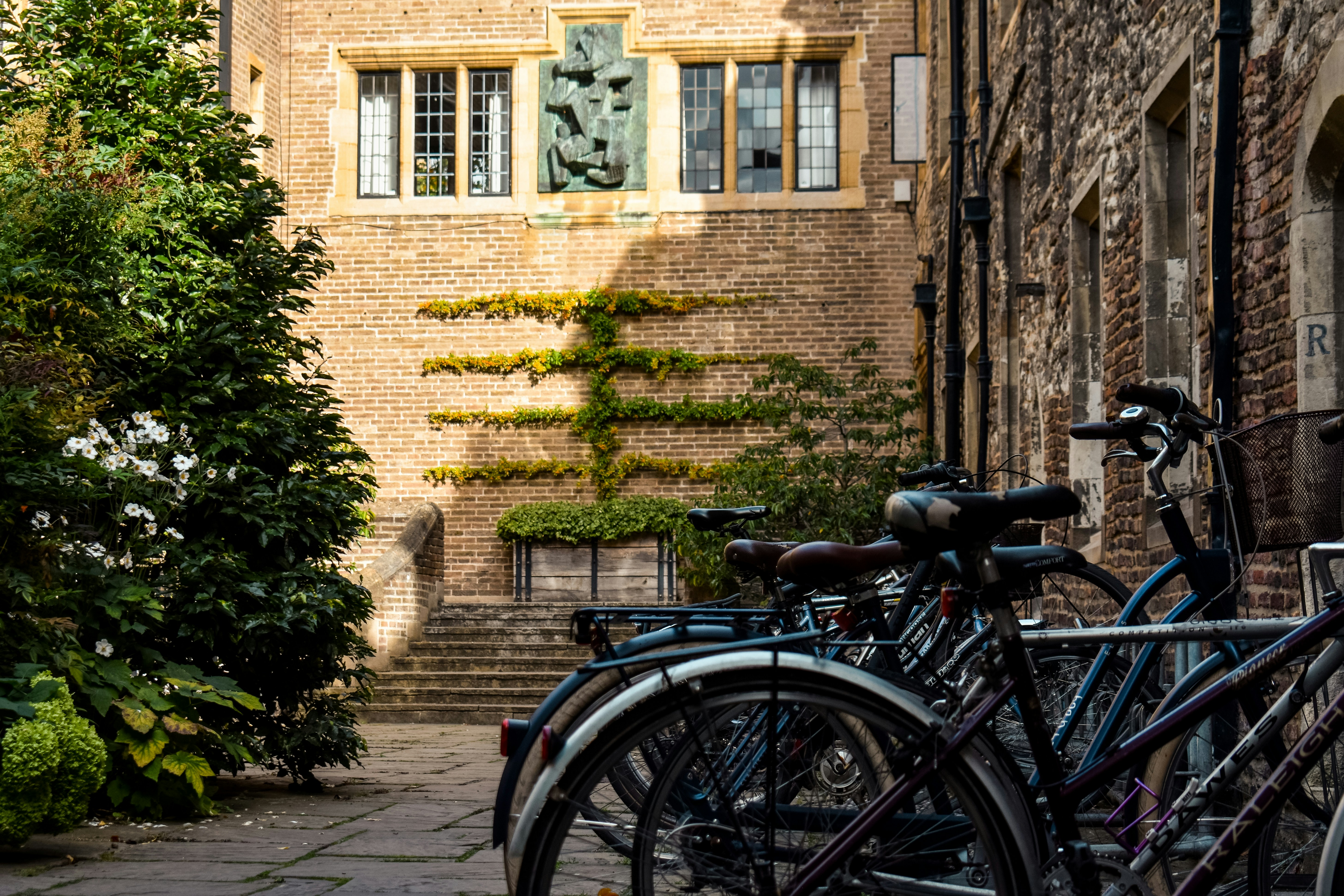 Bike Rack in a Historic Courtyard