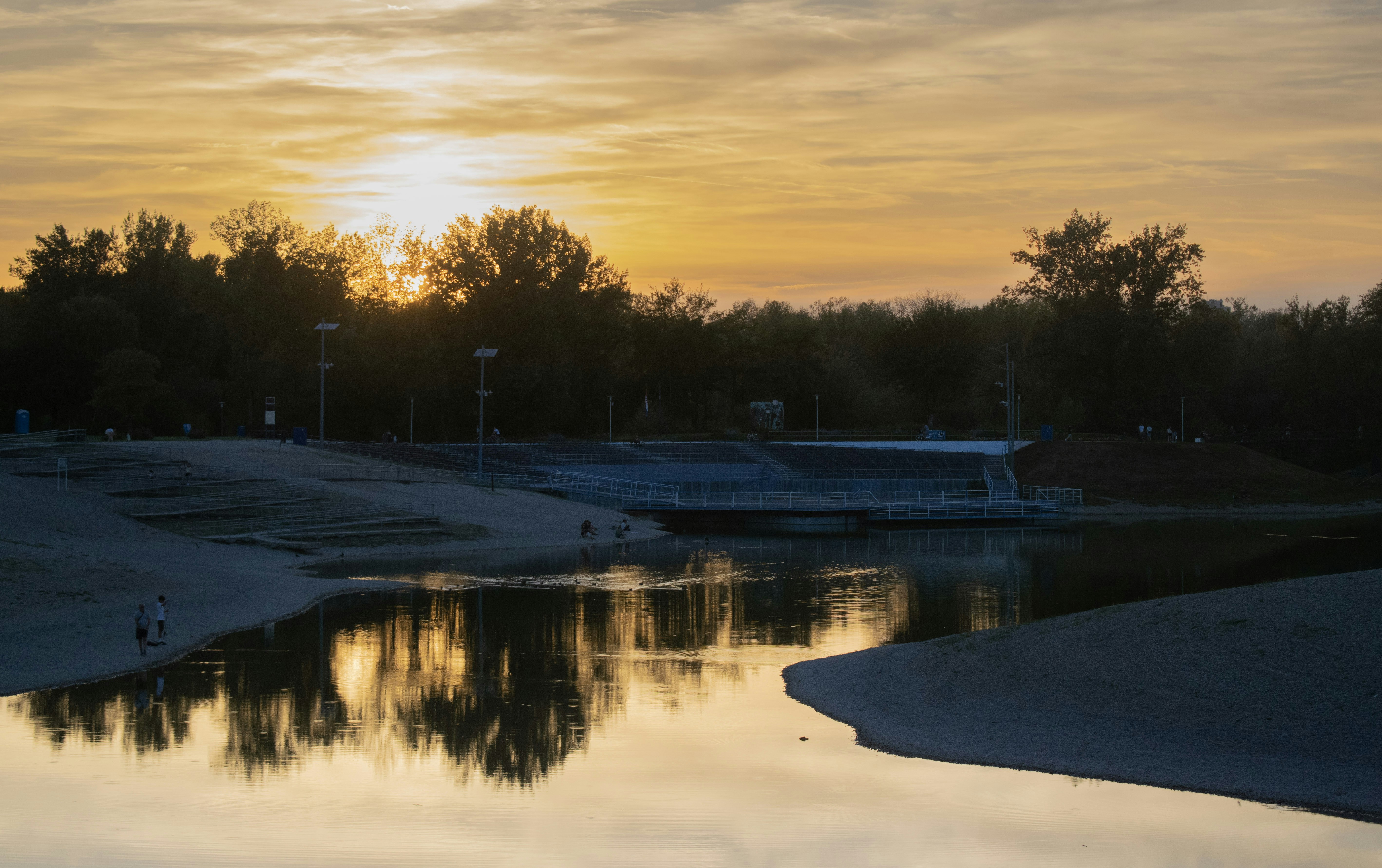 Golden Hour Across the Quiet Riverbend