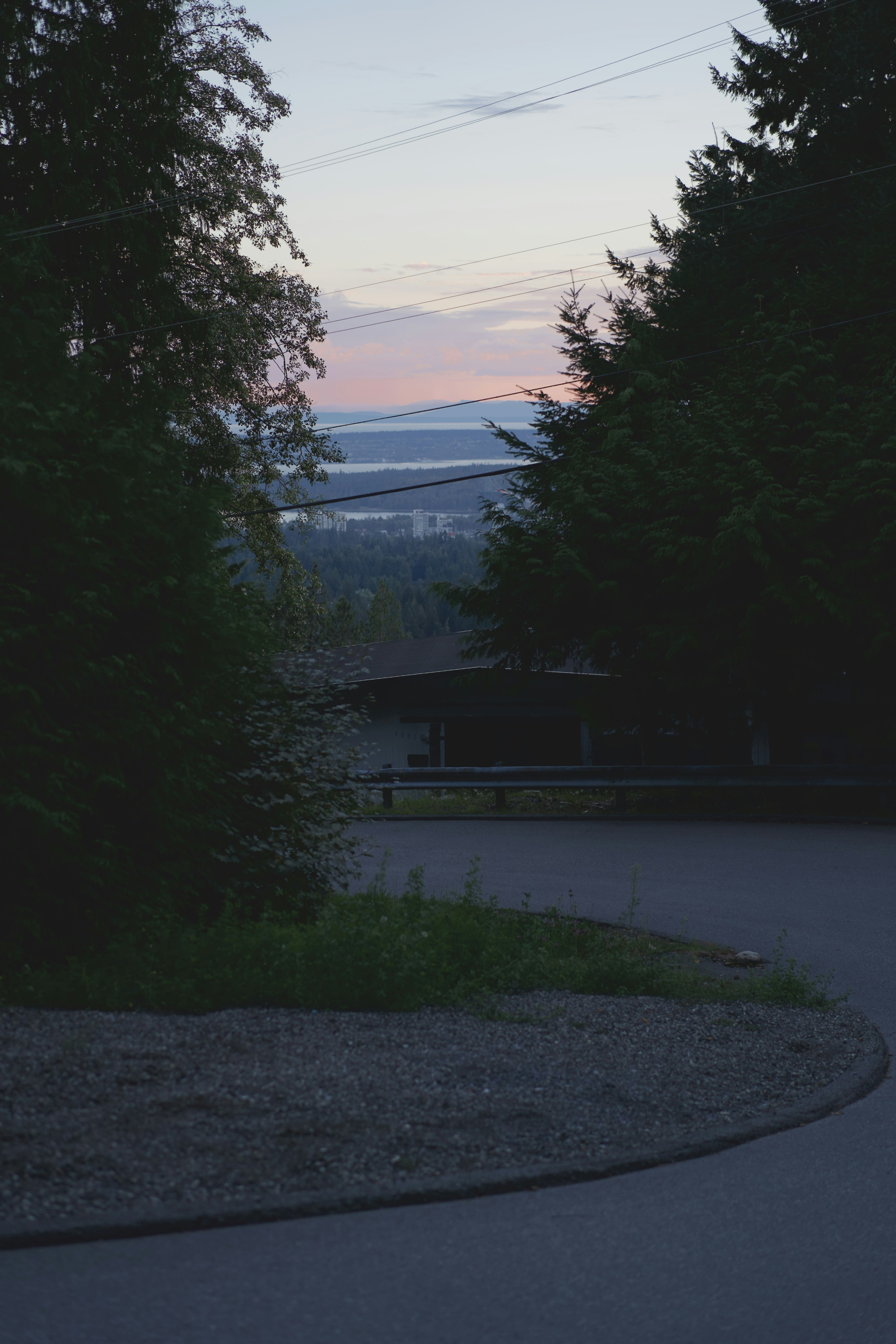 Dawn over a Quiet Summit Road