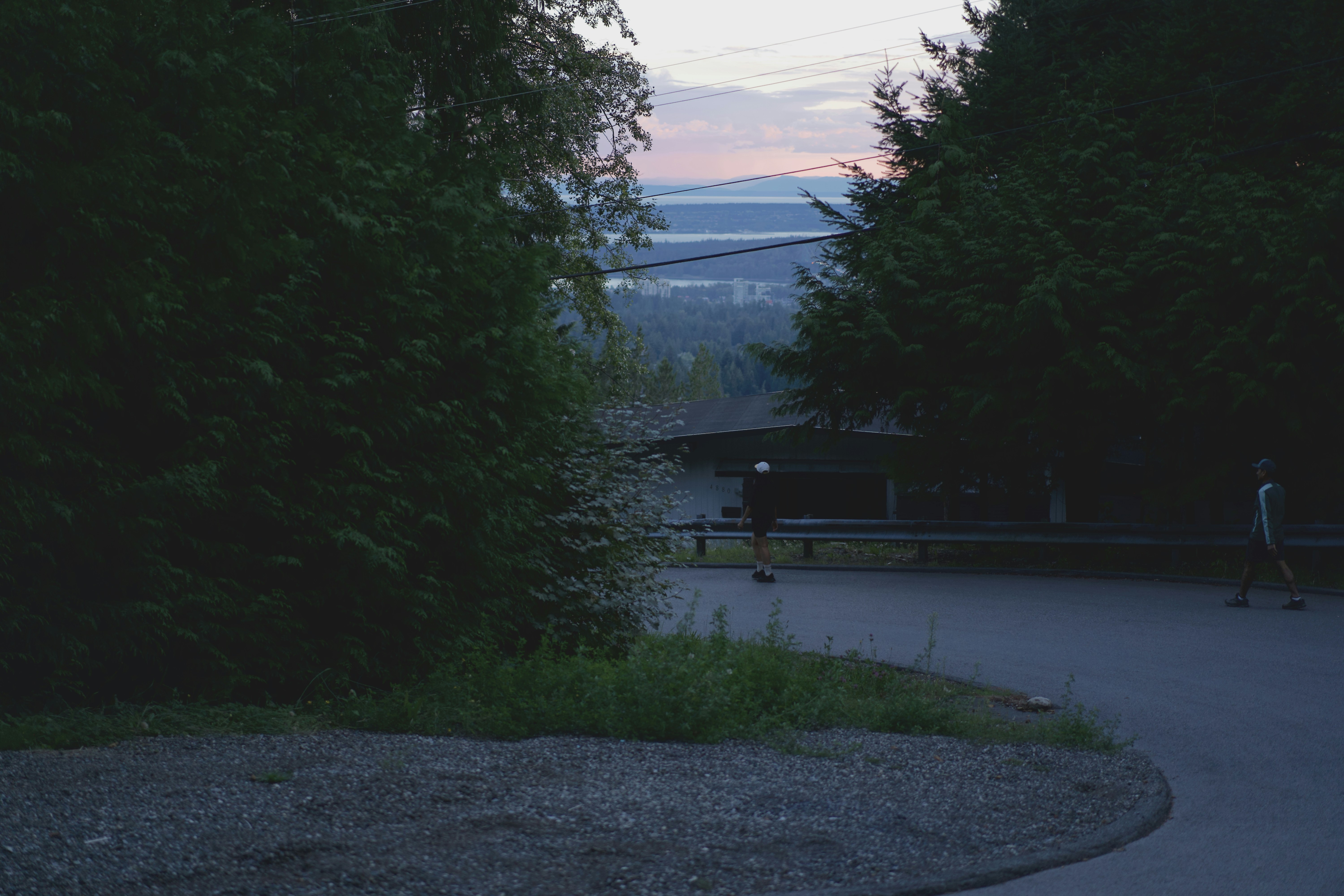Twilight Hilltop Walkway