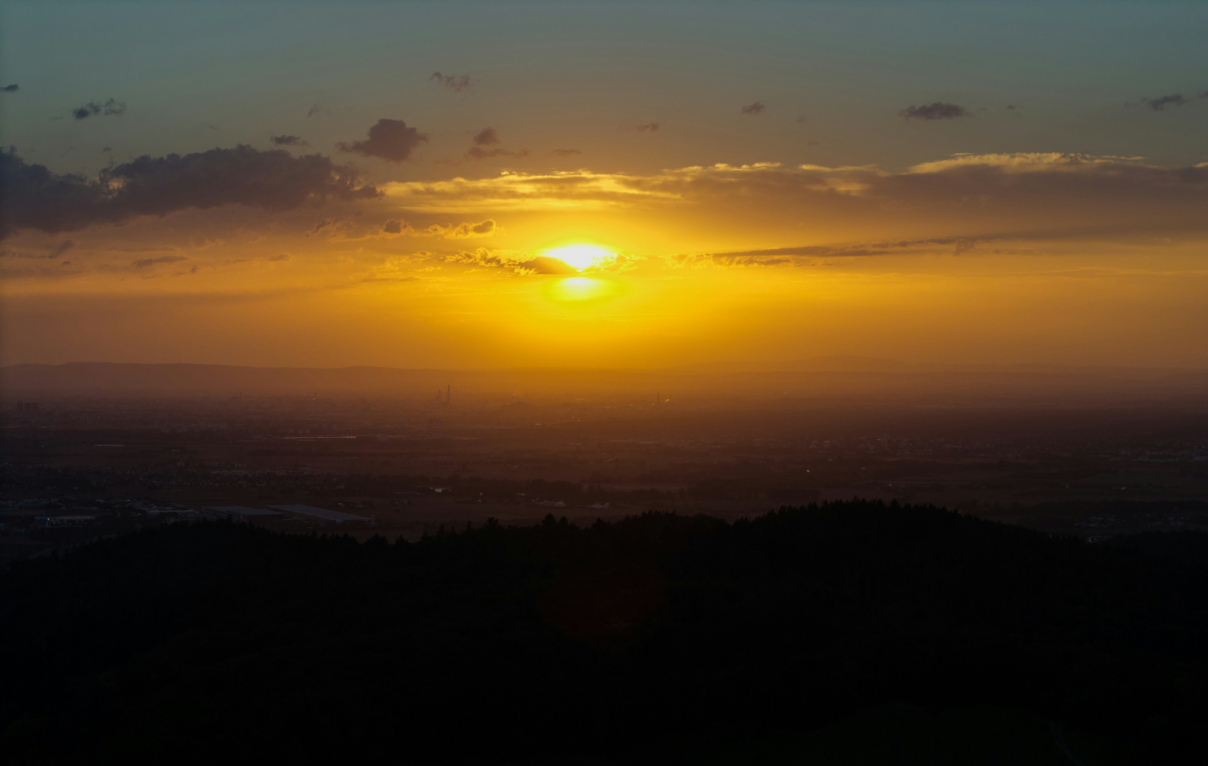 Sunset Sentinel Over a Quiet Horizon