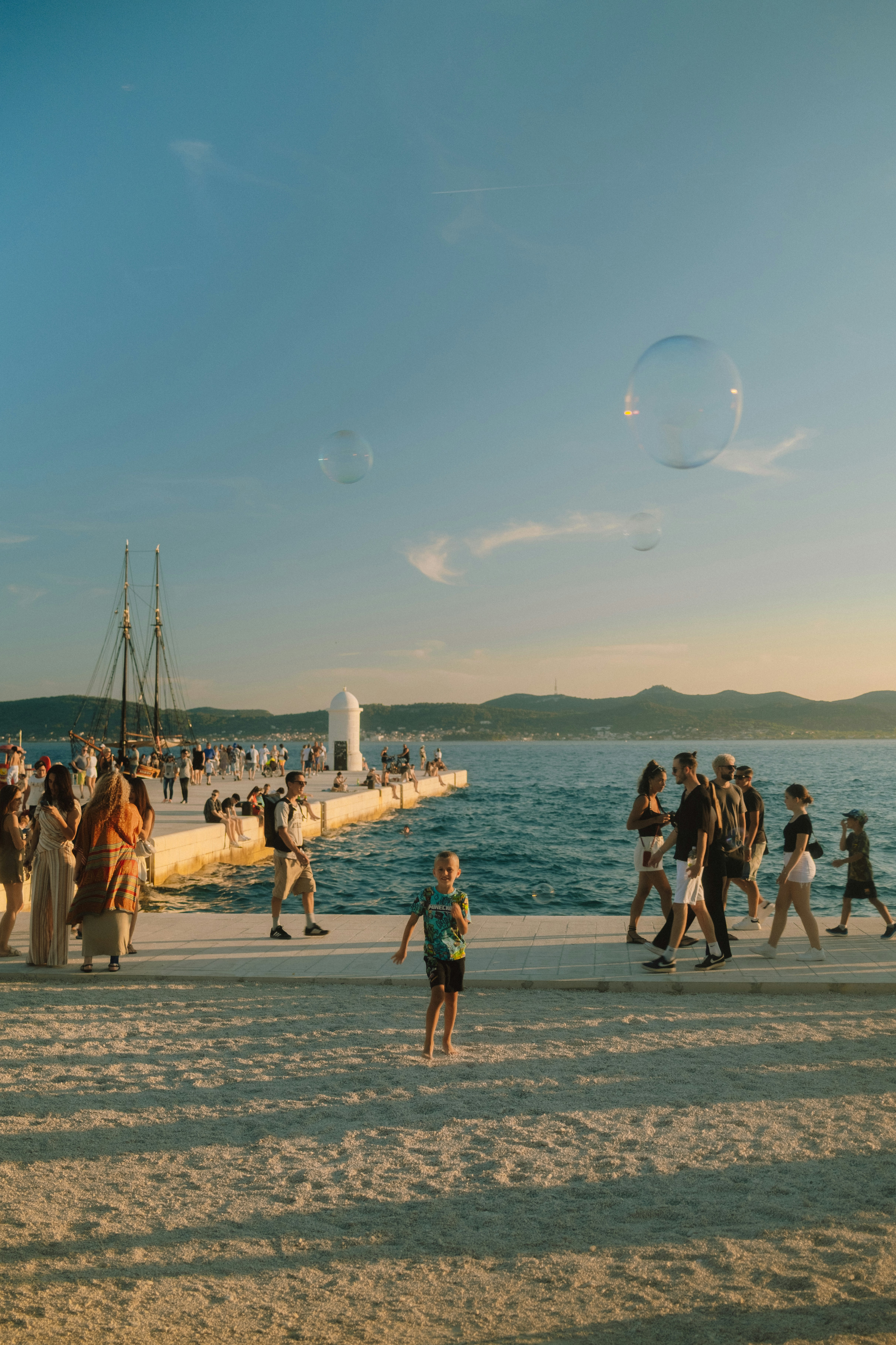 Bubble Parade at the Pier