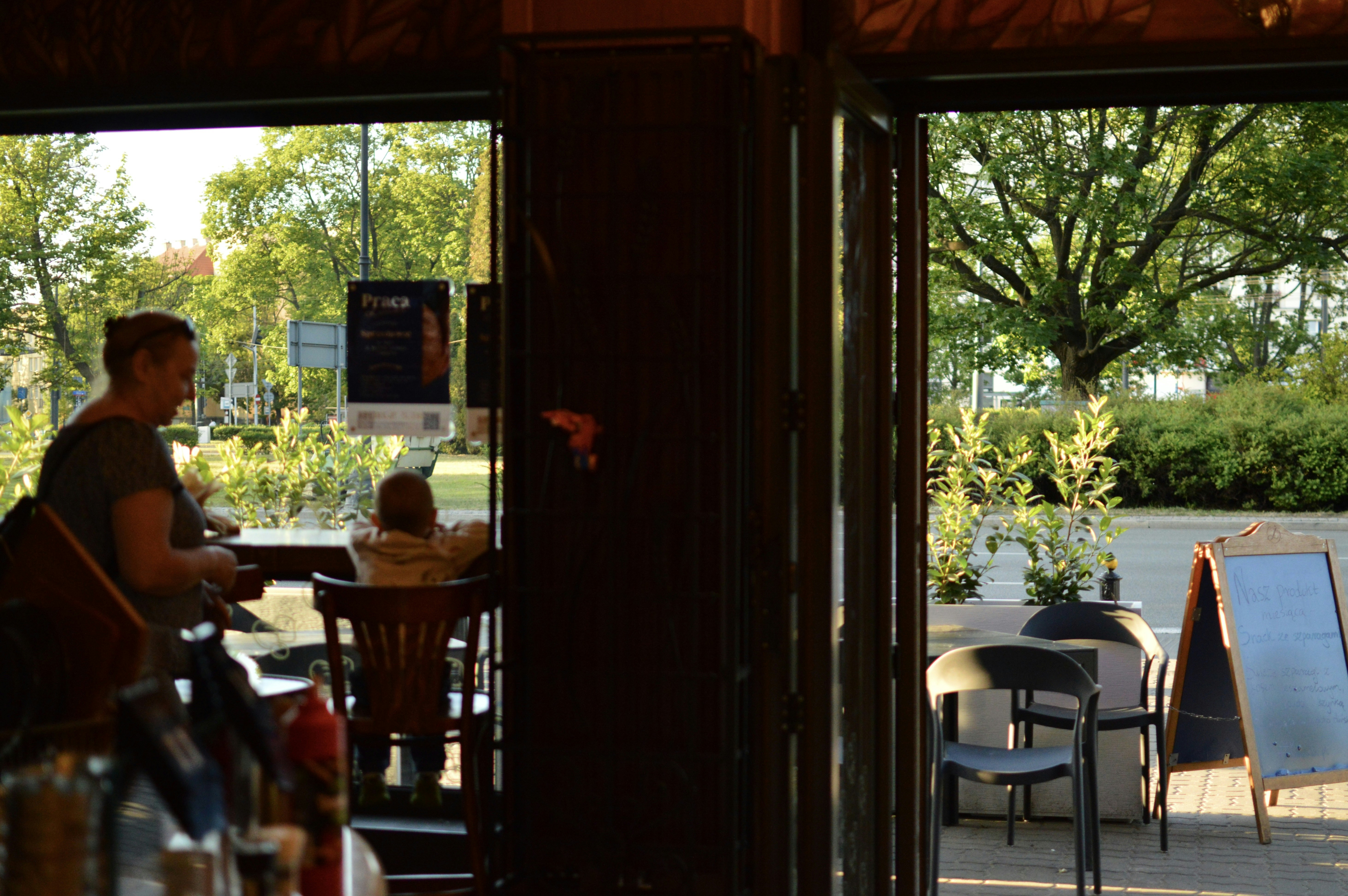 Sunlit Café Window Moments