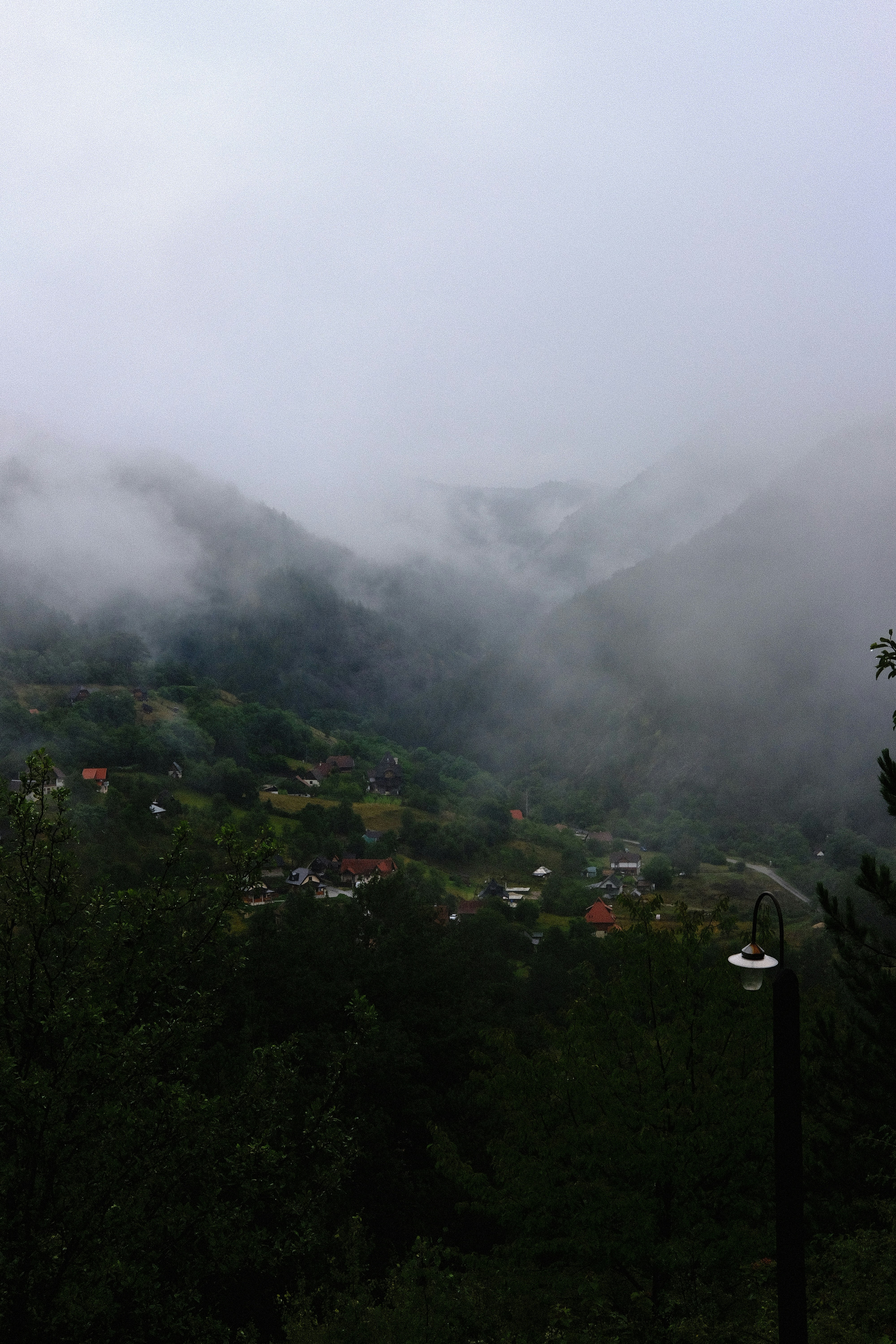 Mist-Laced Valley: A Quiet Village Amid Clouds