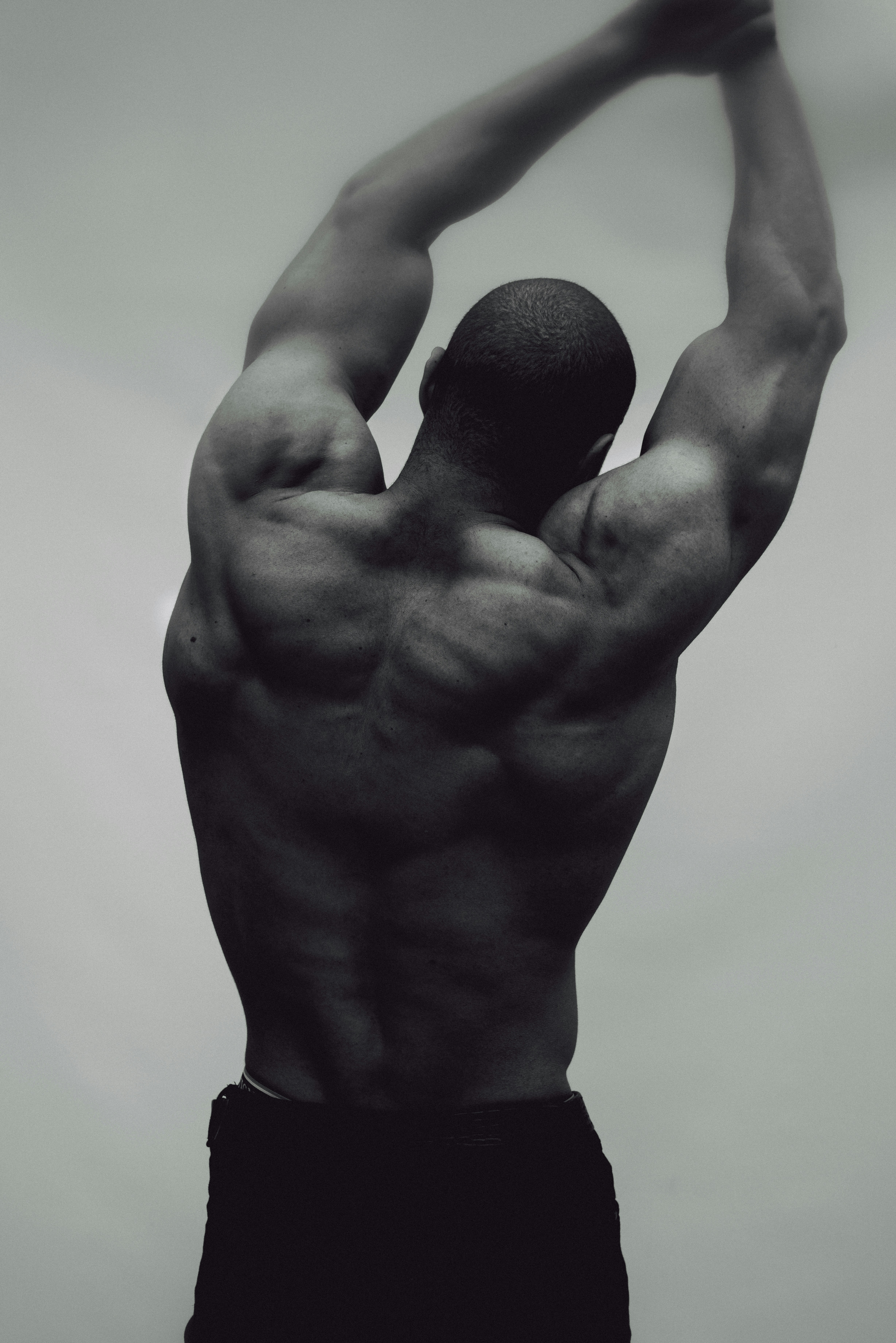 Rear-View Power: A Nude Silhouette in Stripped Down Form