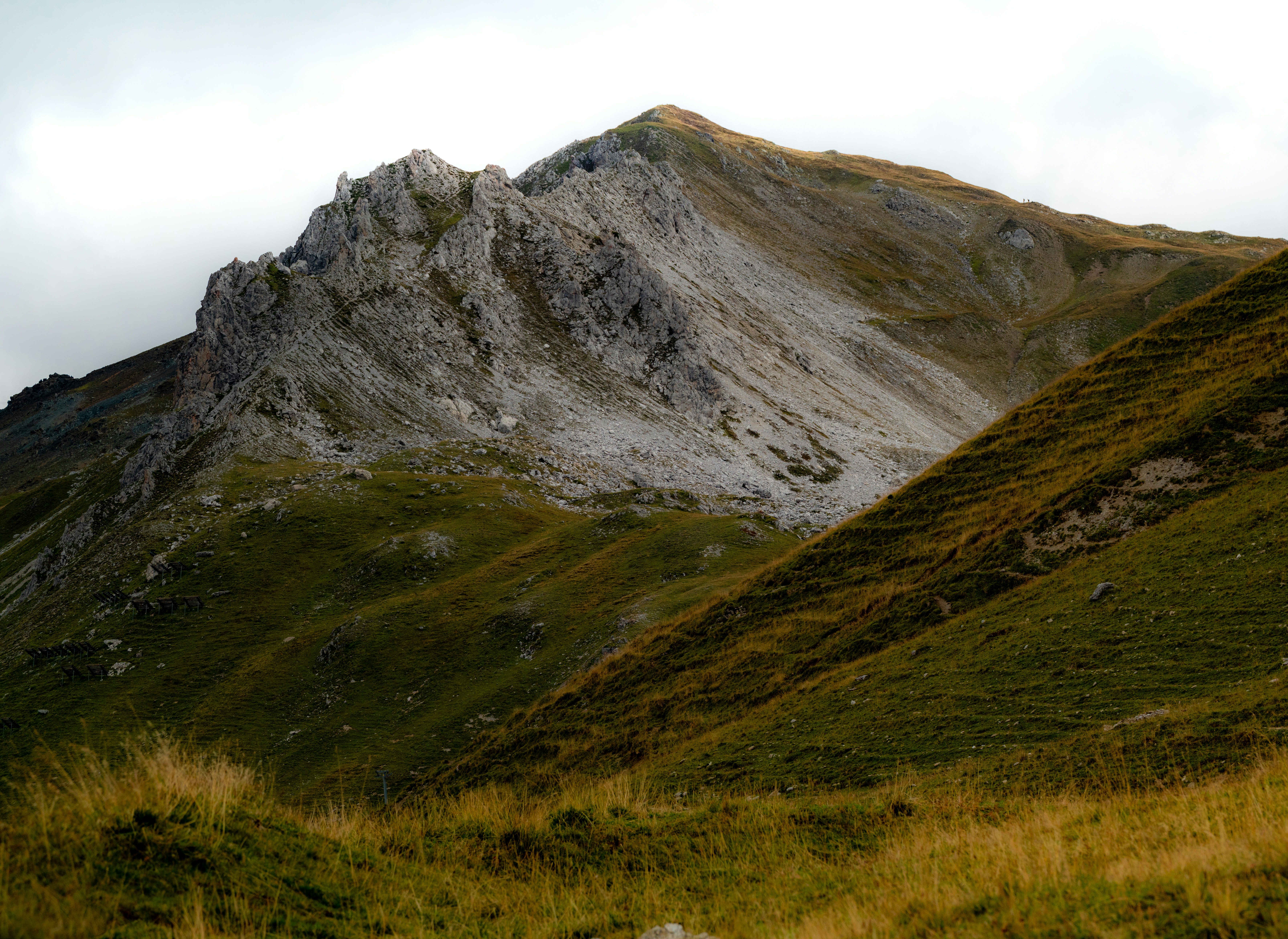 Grey Ridge Overlook: A Hillside Veil of Stone and Grass