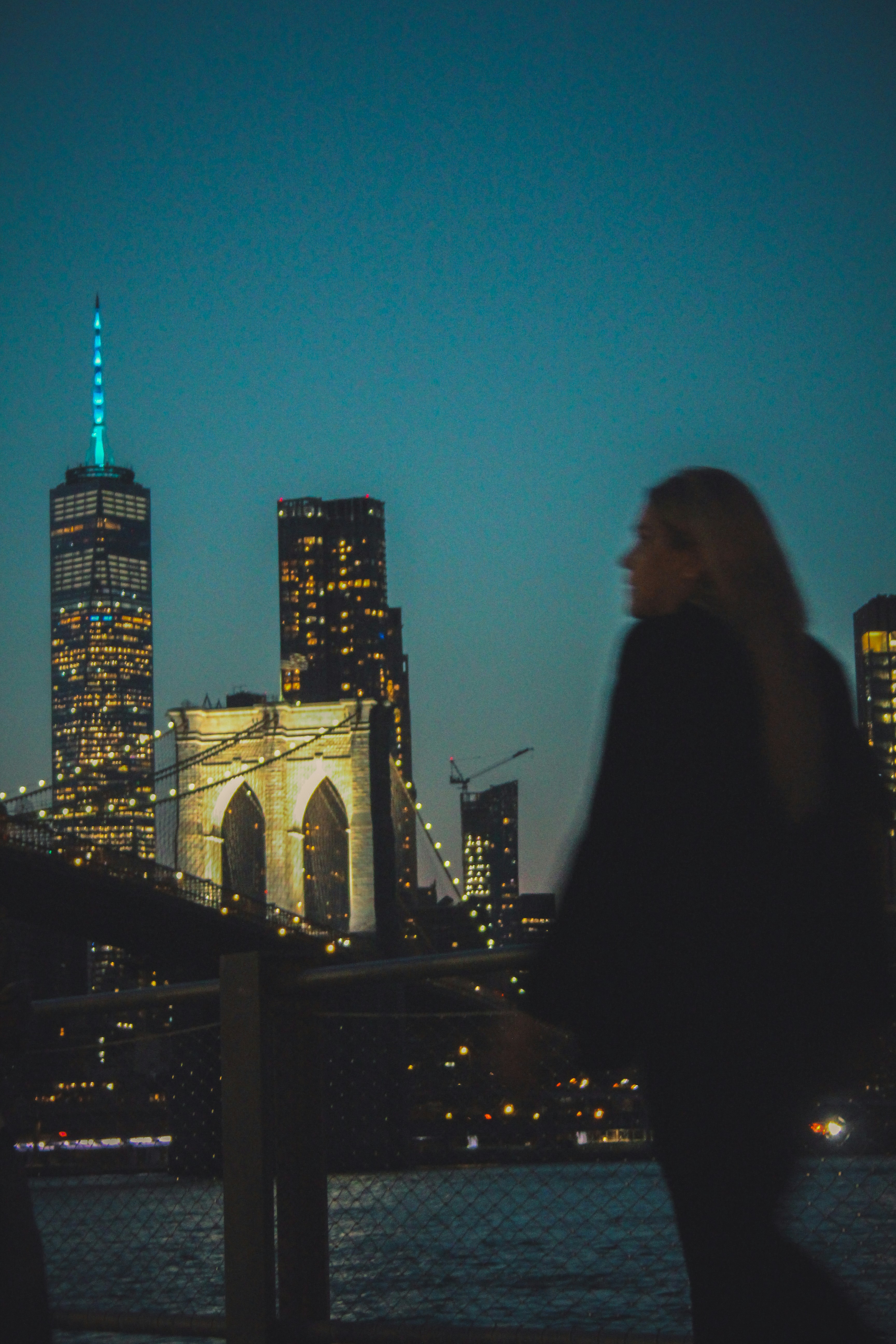 Night Walk by the Brooklyn Bridge