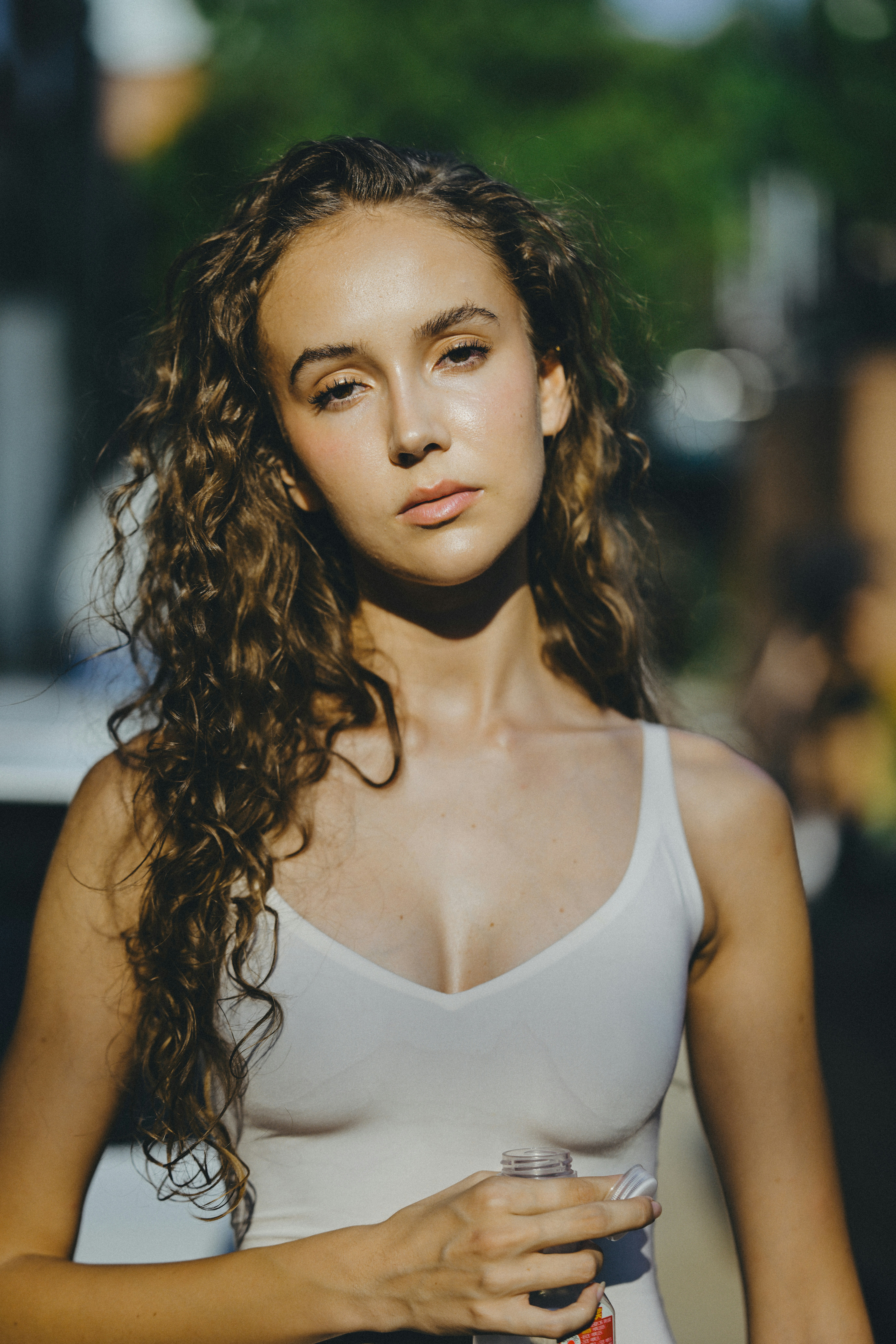 Soft Focus, Strong Presence: A Portrait in Dappled Light