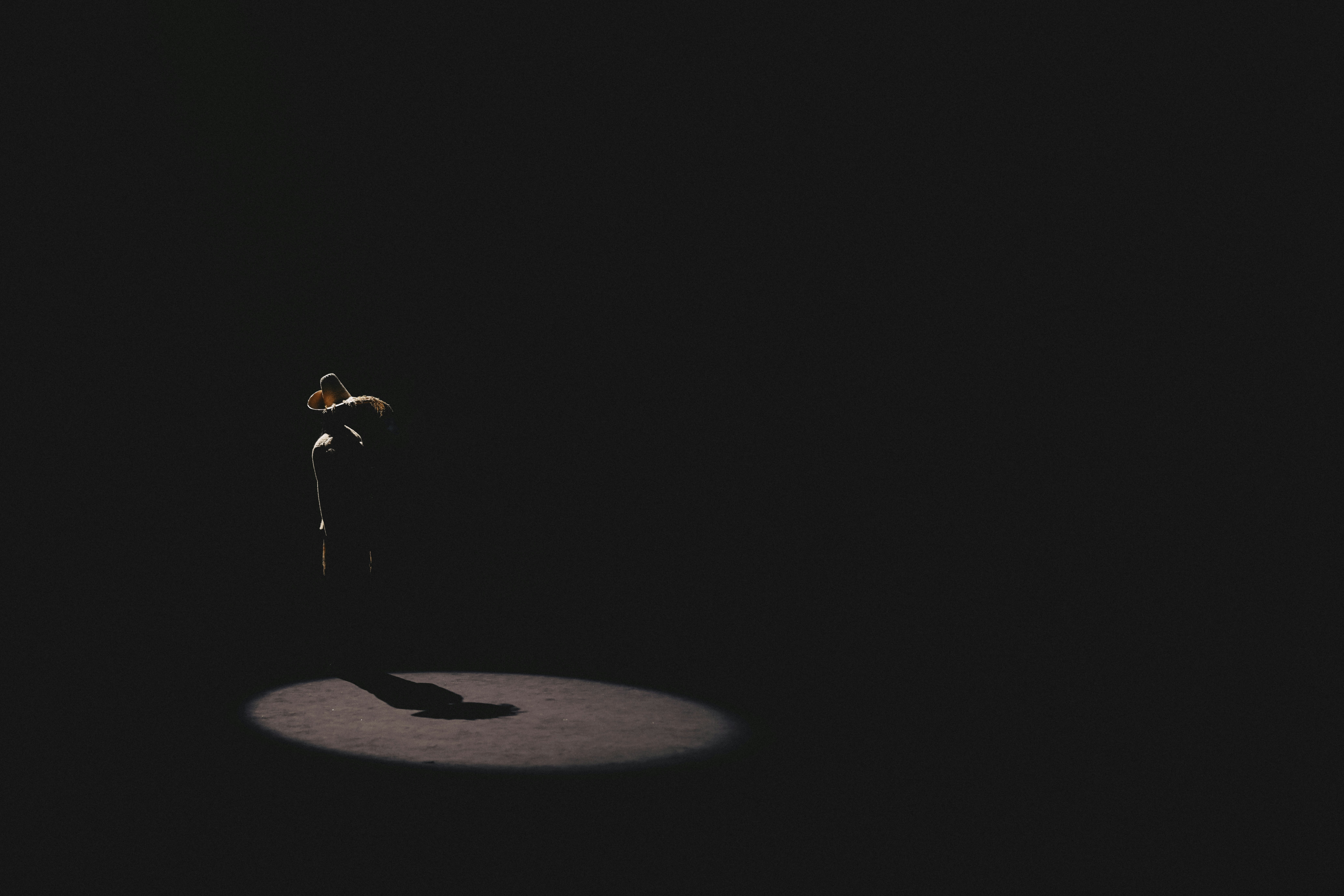 Spotlight on a Solo Dancer: A Shadow in the Void