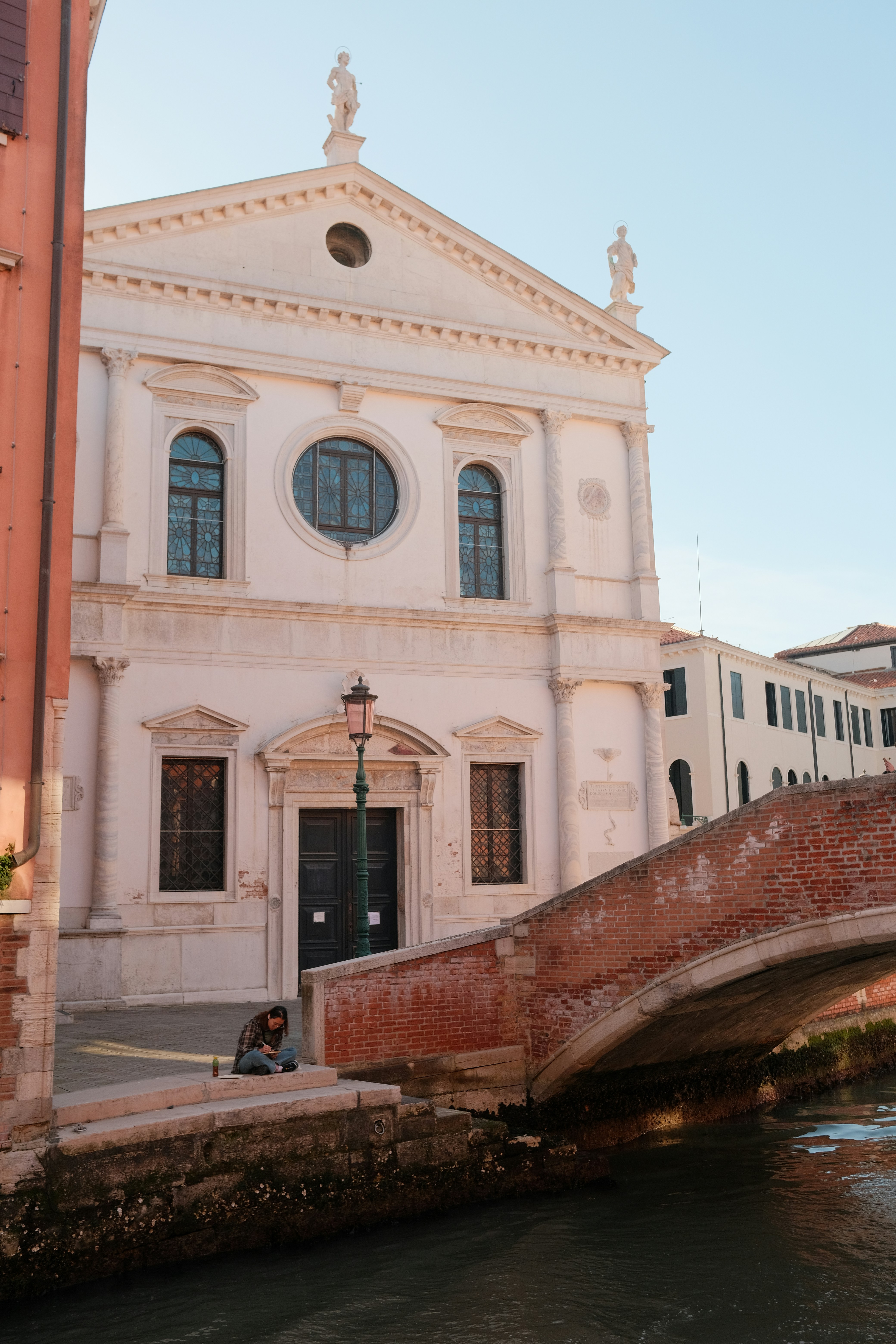 Venetian Facade and Bridge: Quiet Canal Portrait